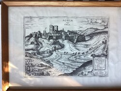 Jelzés nélkül: Agria vulgo Erla (Eger), régi metszet után készült ...