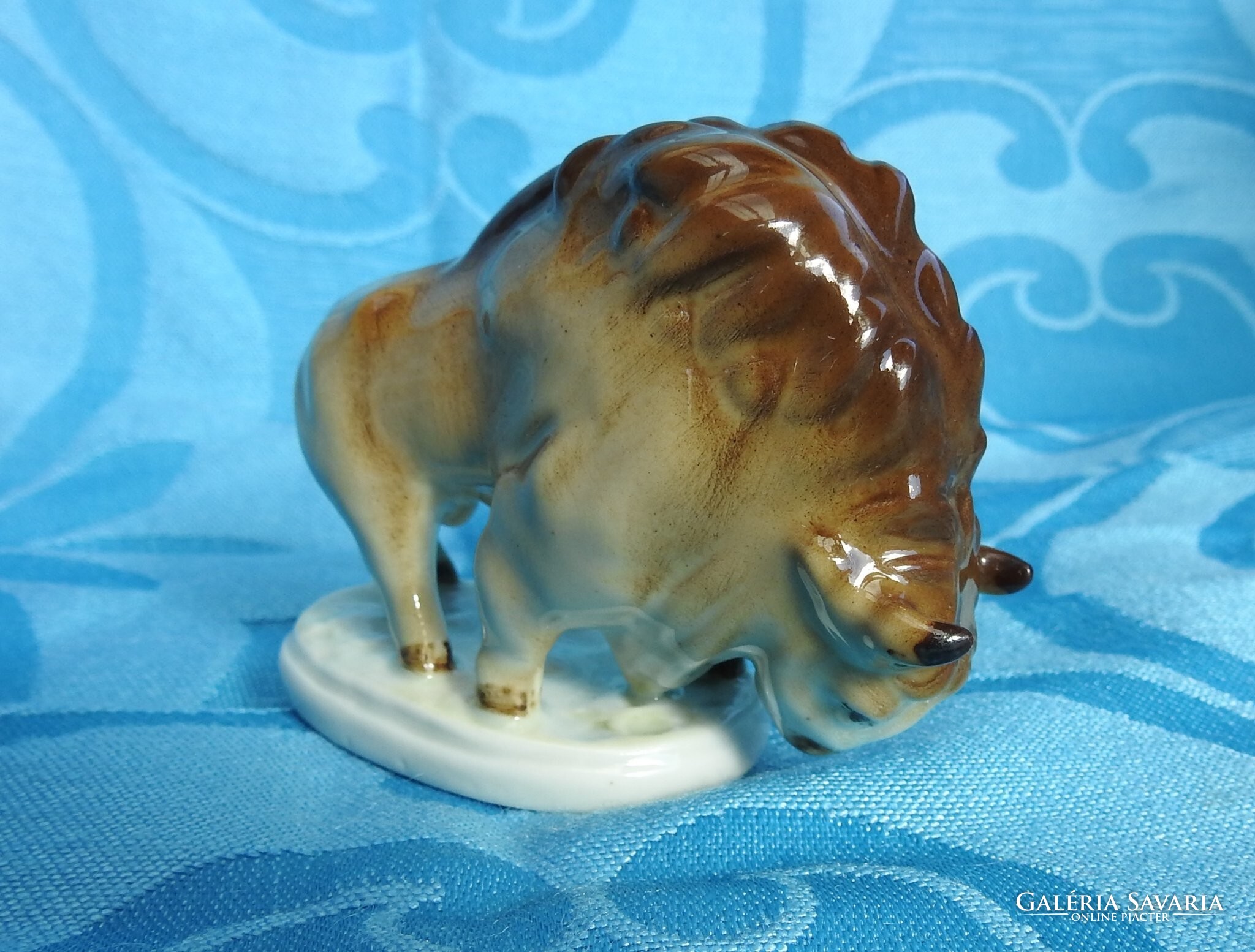 Bison - zsolnay mini porcelain figure - rare - Porcelains | Galeria ...
