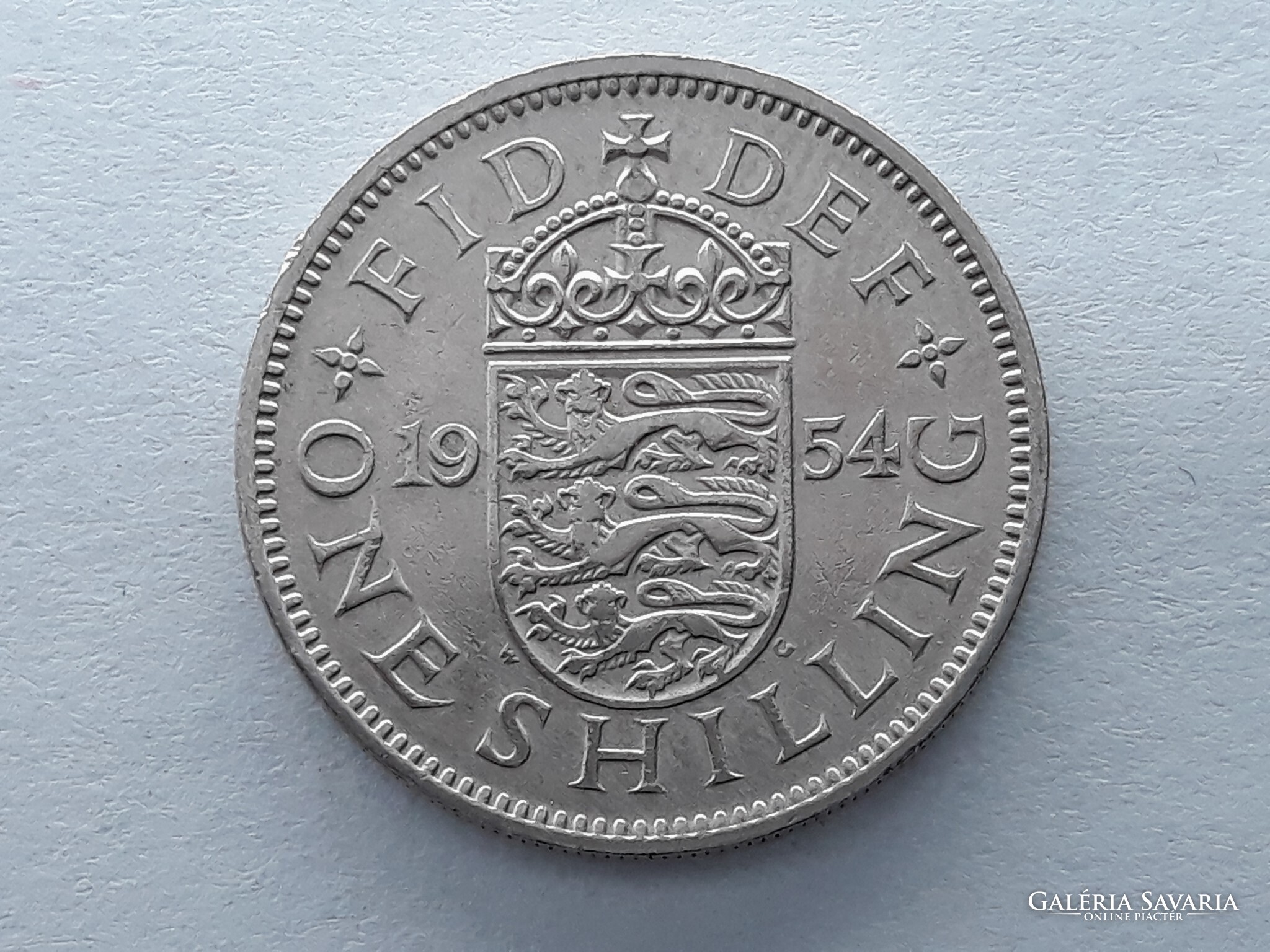 Egyesült Királyság Anglia 1 Shilling 1954 - Angol Brit one shilling ...