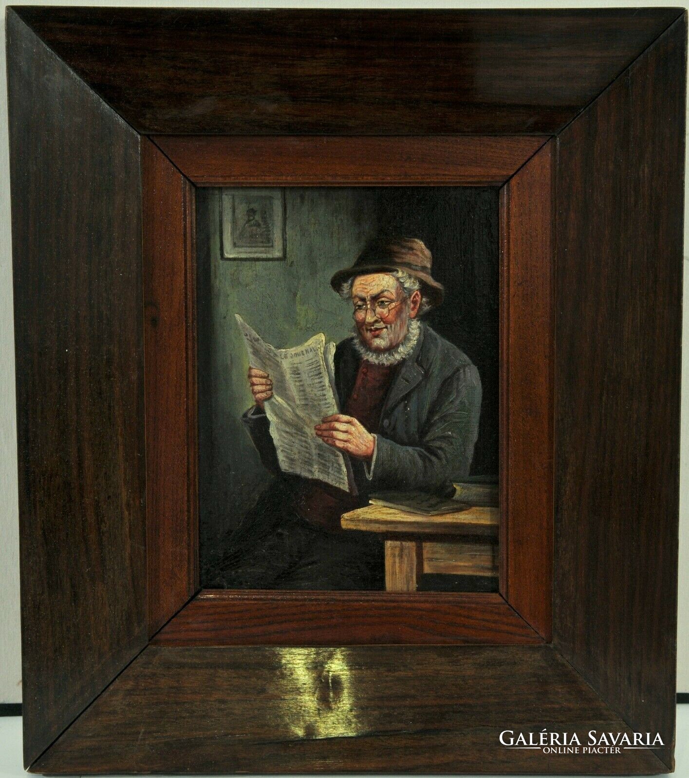 Augustus Nicholas Burke (1838-1891) Olvasó férfi portréja - Paintings ...