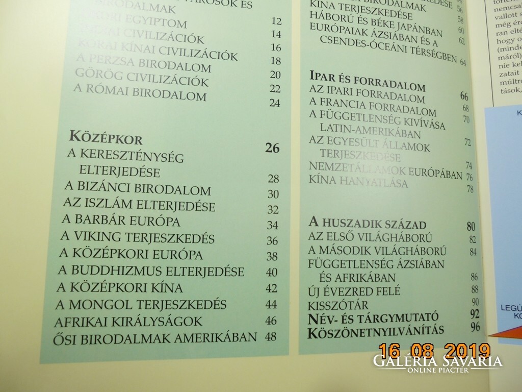 Világtörténelmi atlasz gyerekeknek - A civilizáció kezdeteitől napjainkig - Könyv | Galéria ...