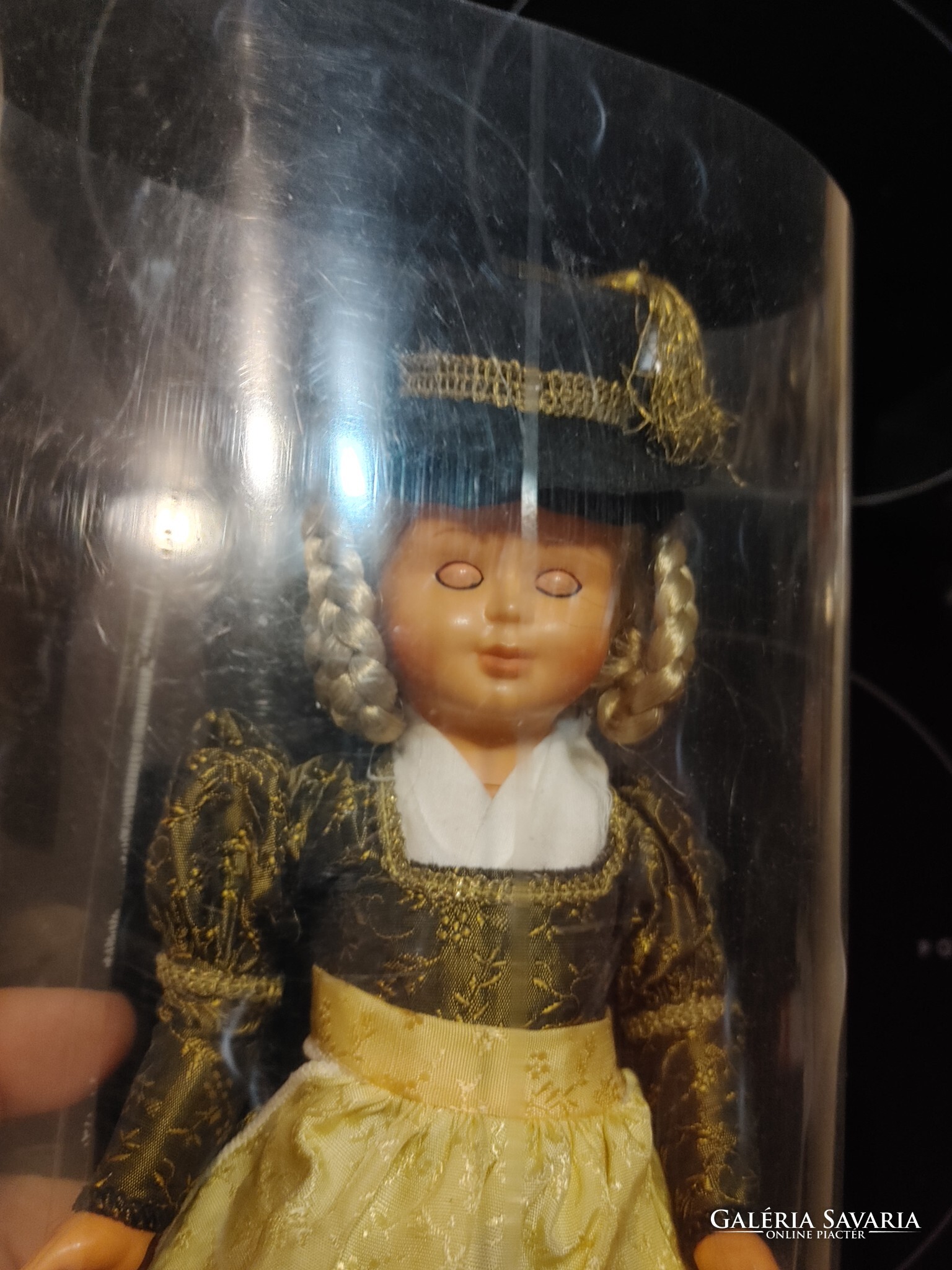 Folk art little girl rarity about 26 Cm tilting her eyes closed - Toys ...