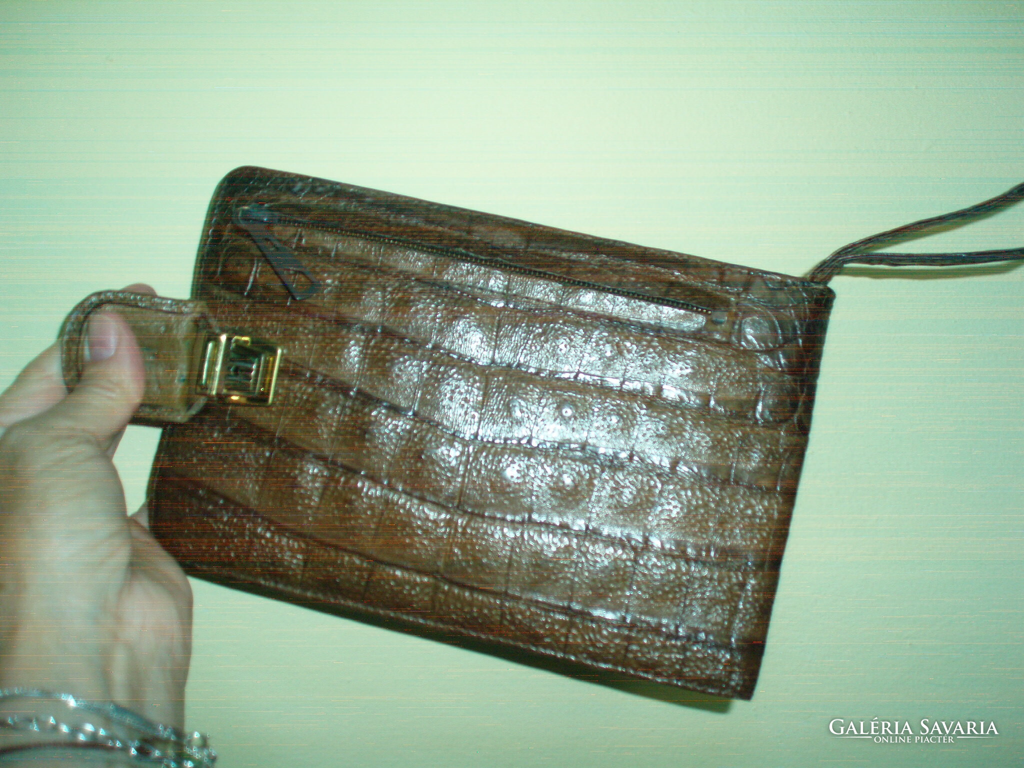 Vintage valódi krokodilbőr férfi irattáska,autós táska - Gardrób ...