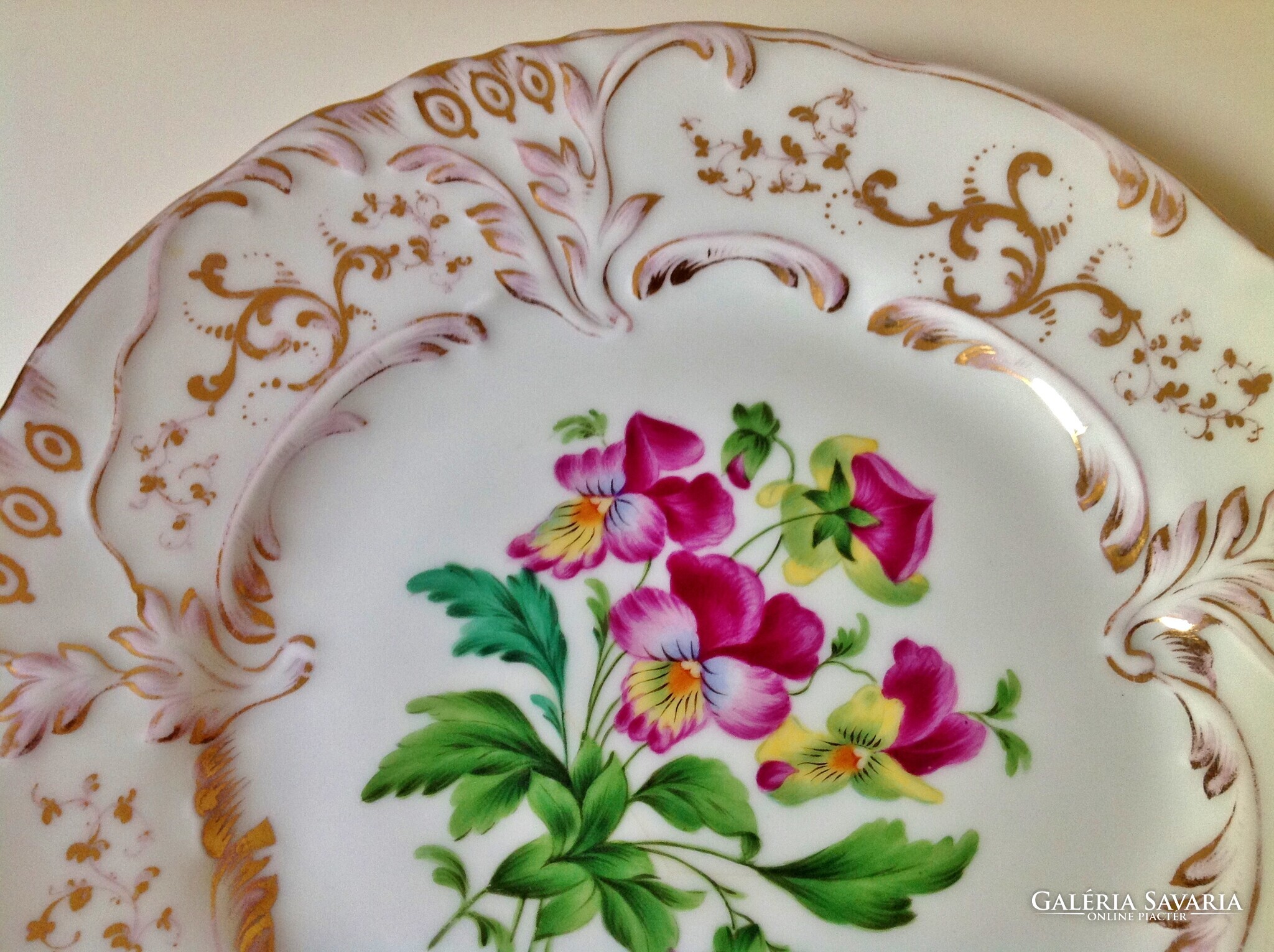 MUZEÁLIS CHRISTIAN FISCHER TÁNYÉR - CCA. 1850 - Porcelán | Galéria ...