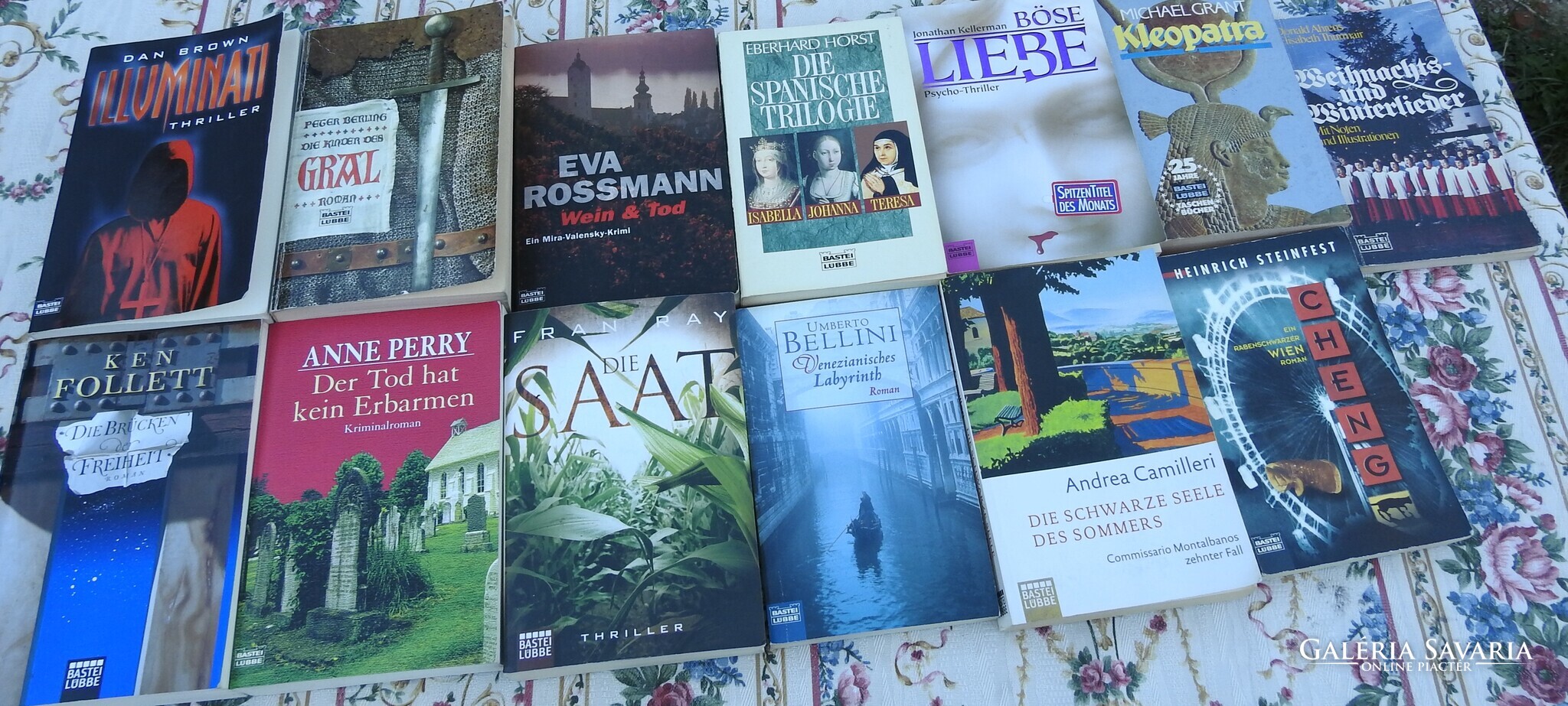 Német nyelvű regények darabáron BASTEI LÜBBE könyvkiadó - Ken Follett ...