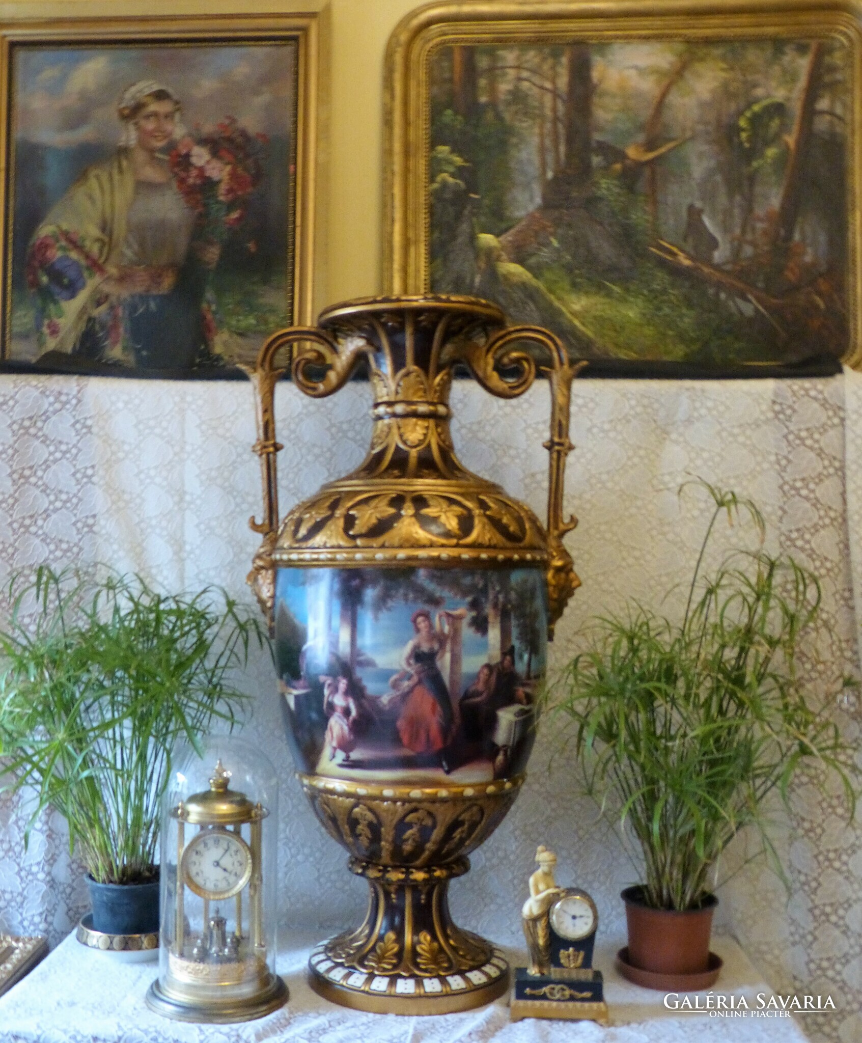 115 cm. klasszicista stil váza / Italia. - Kerámia | Galéria Savaria ...