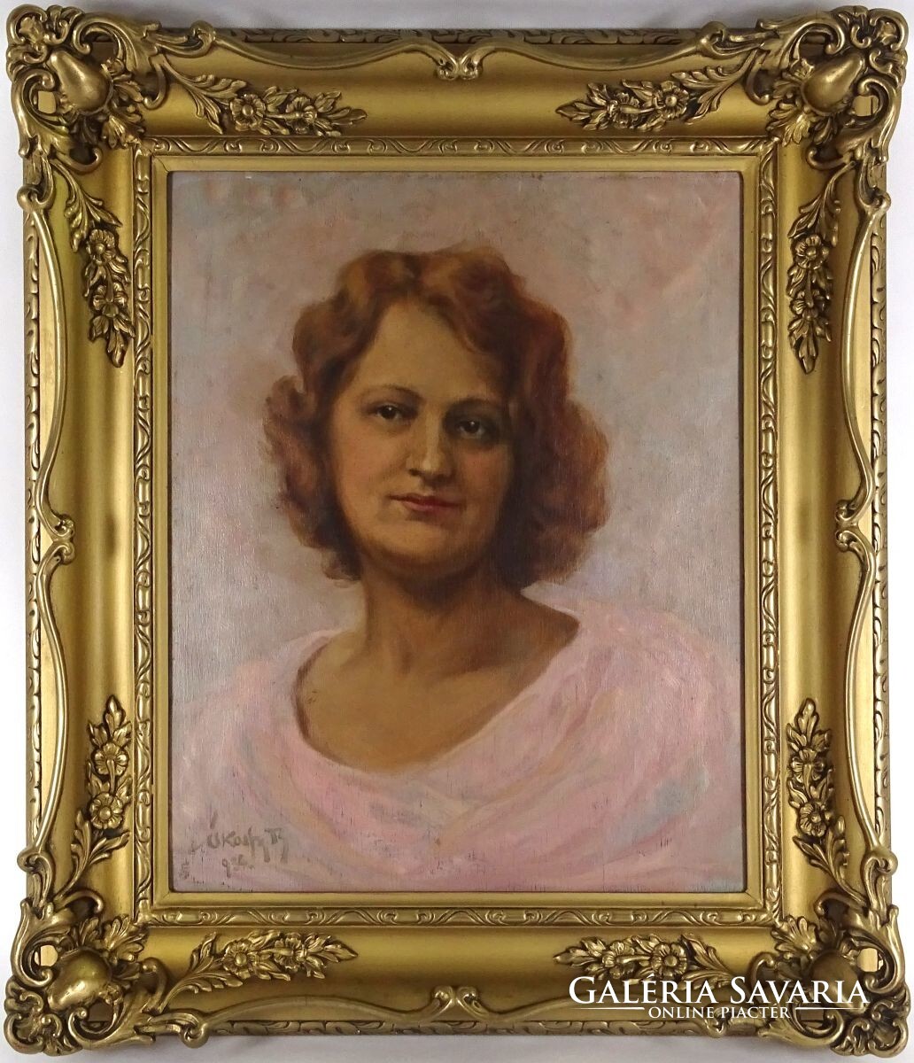 1L883 XX. századi festő : Női portré 1934 - Festmény | Galéria Savaria ...