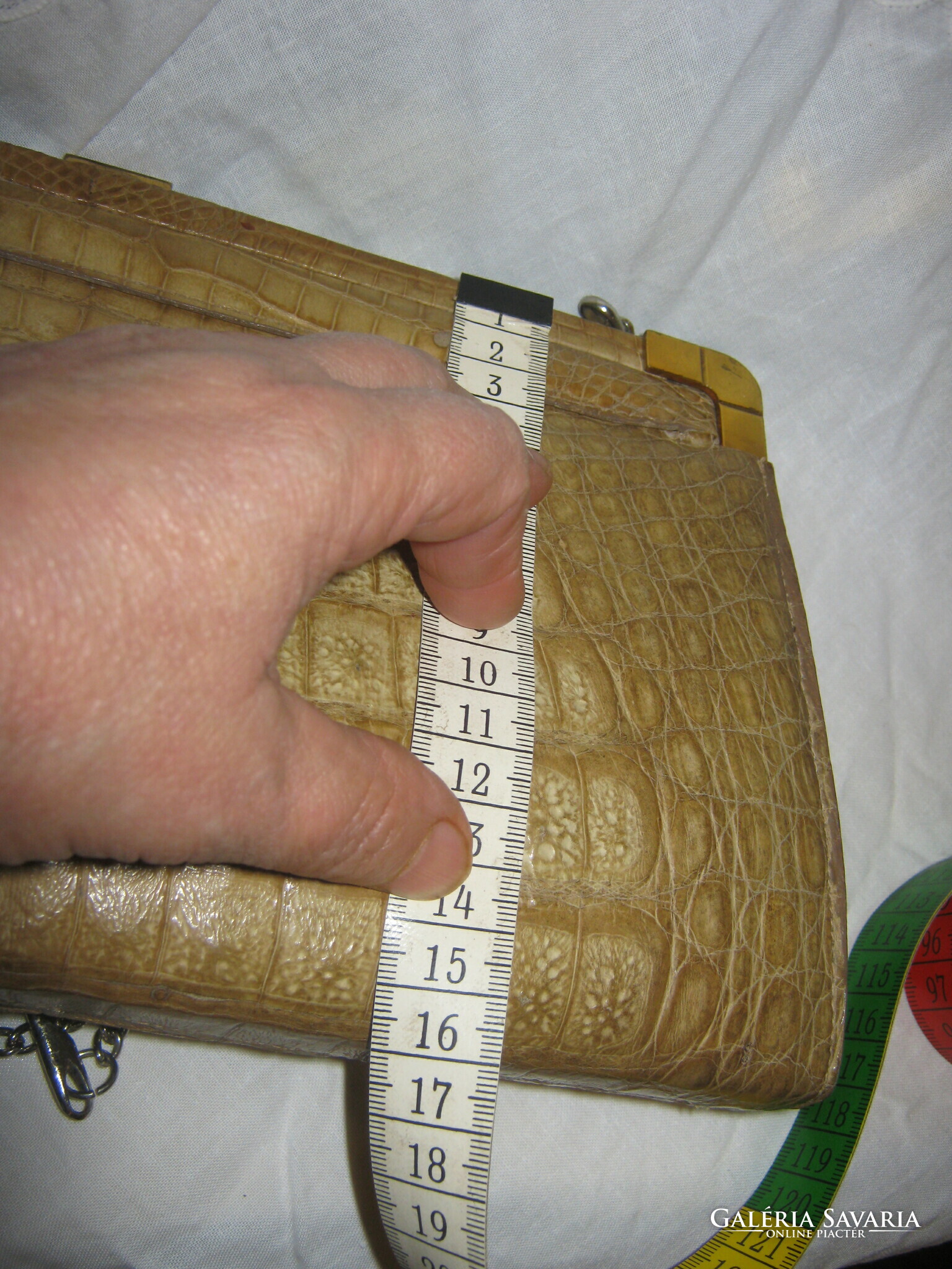 Vintage krokodilbőr ridikül táska retikül clutch táska - Gardrób ...
