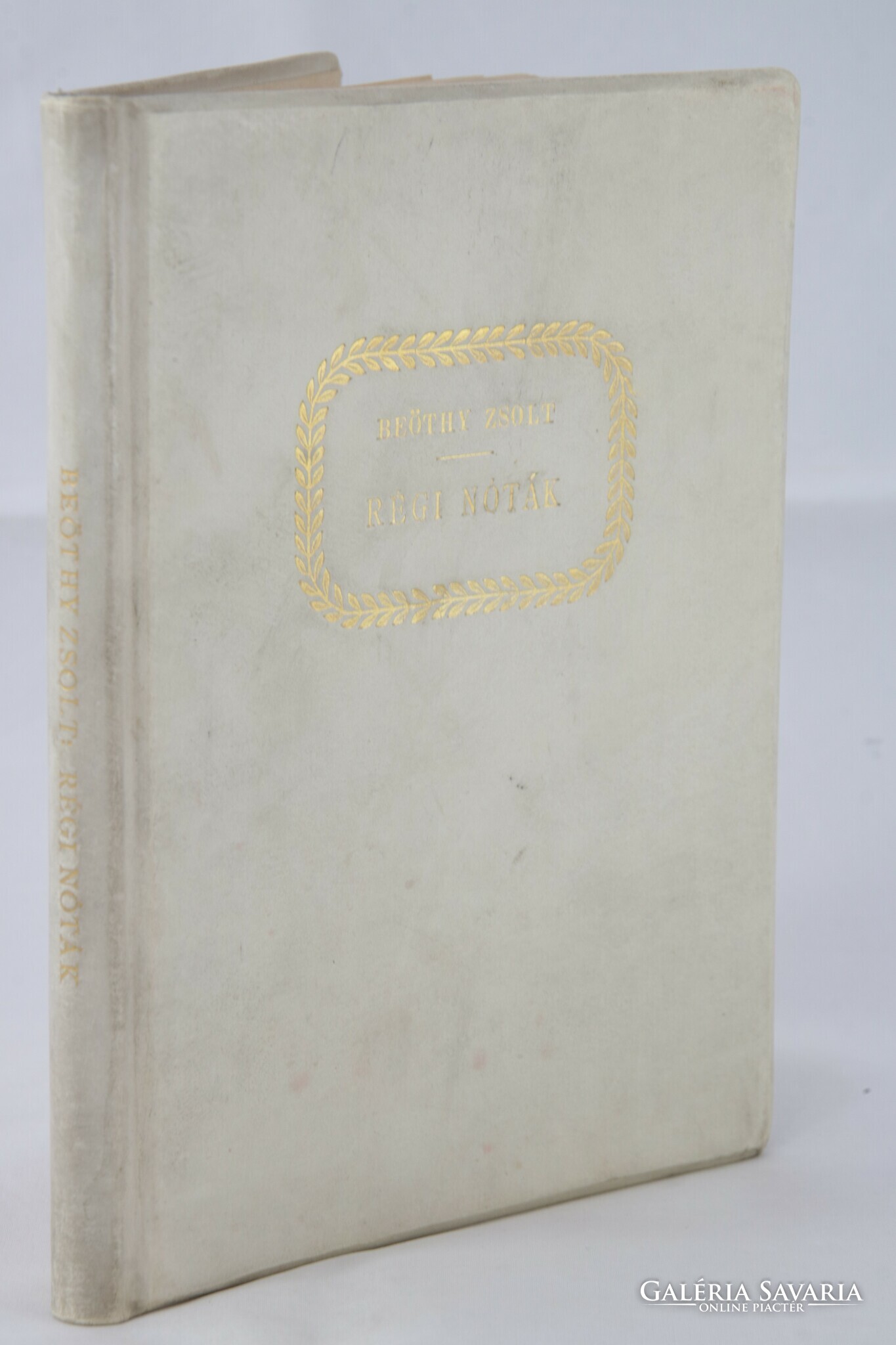 Bibliofil Számozott Aláírt Beöthy Zsolt Régi nóták egészpergamen ...