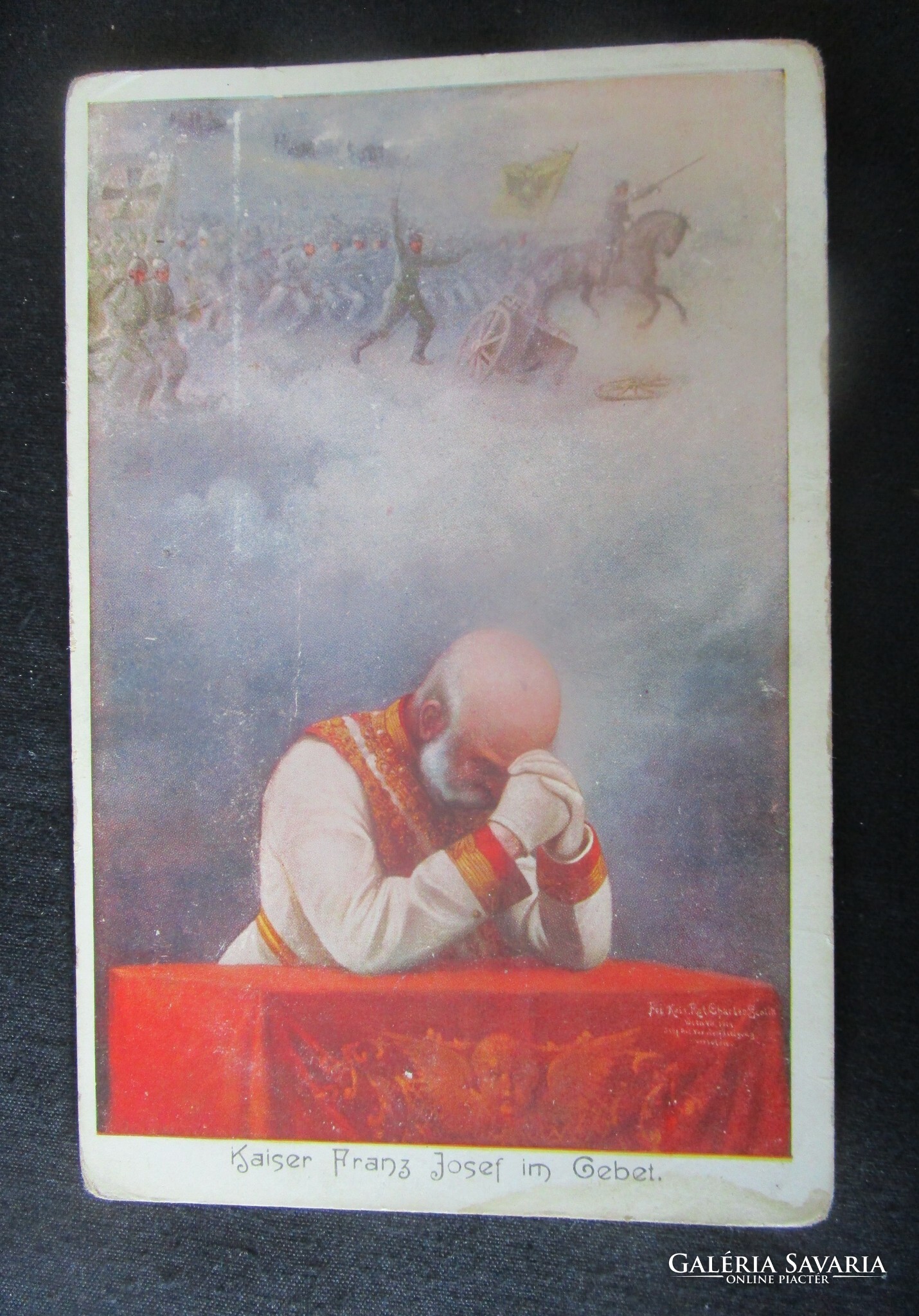 1915 Franz Josef Habsburg, King of Hungary, prayer for the soldiers ...