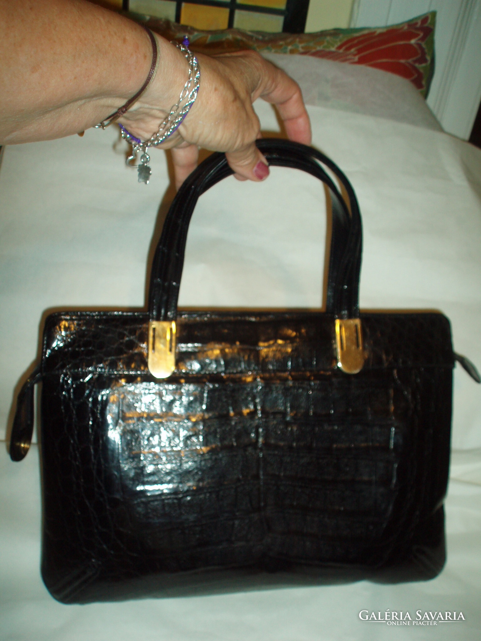 Gyönyörű, vintage valódi krokodilbőr kézitáska - Gardrób | Galéria ...