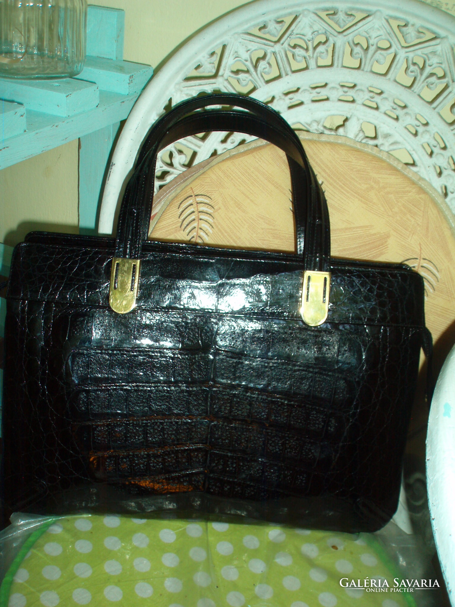 Gyönyörű, vintage valódi krokodilbőr kézitáska - Gardrób | Galéria ...