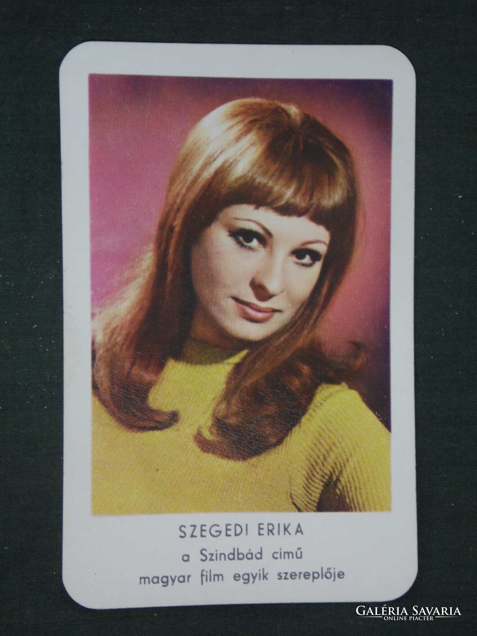 Kártyanaptár, MOKÉP mozi, Szegedi Erika színésznő,1972 , (1) - Gyűjtemény | Galéria Savaria ...