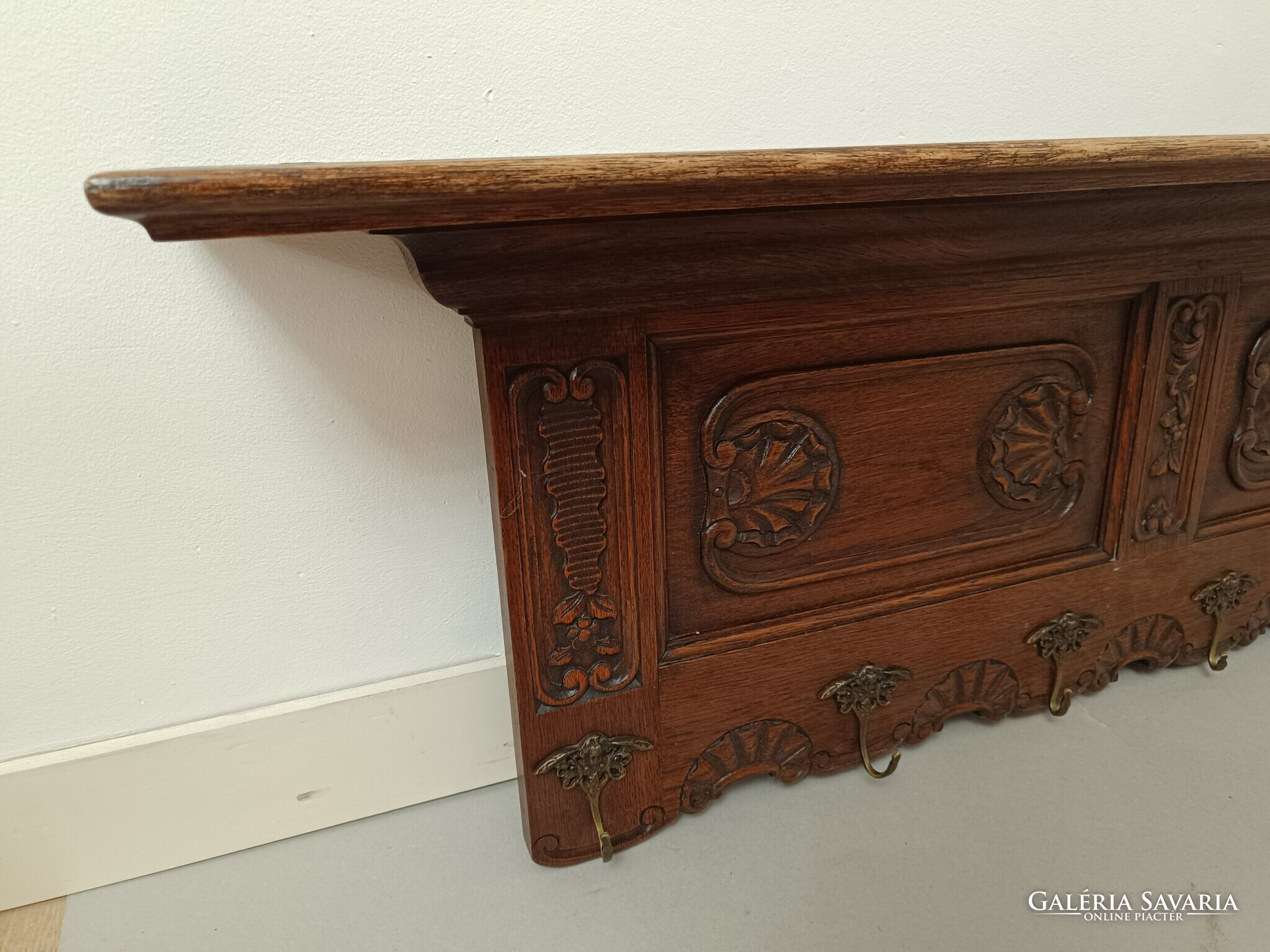 Antik ónémet faragott keményfa fali ruha akasztó fogas 310 8100 - Bútor | Galéria Savaria online ...