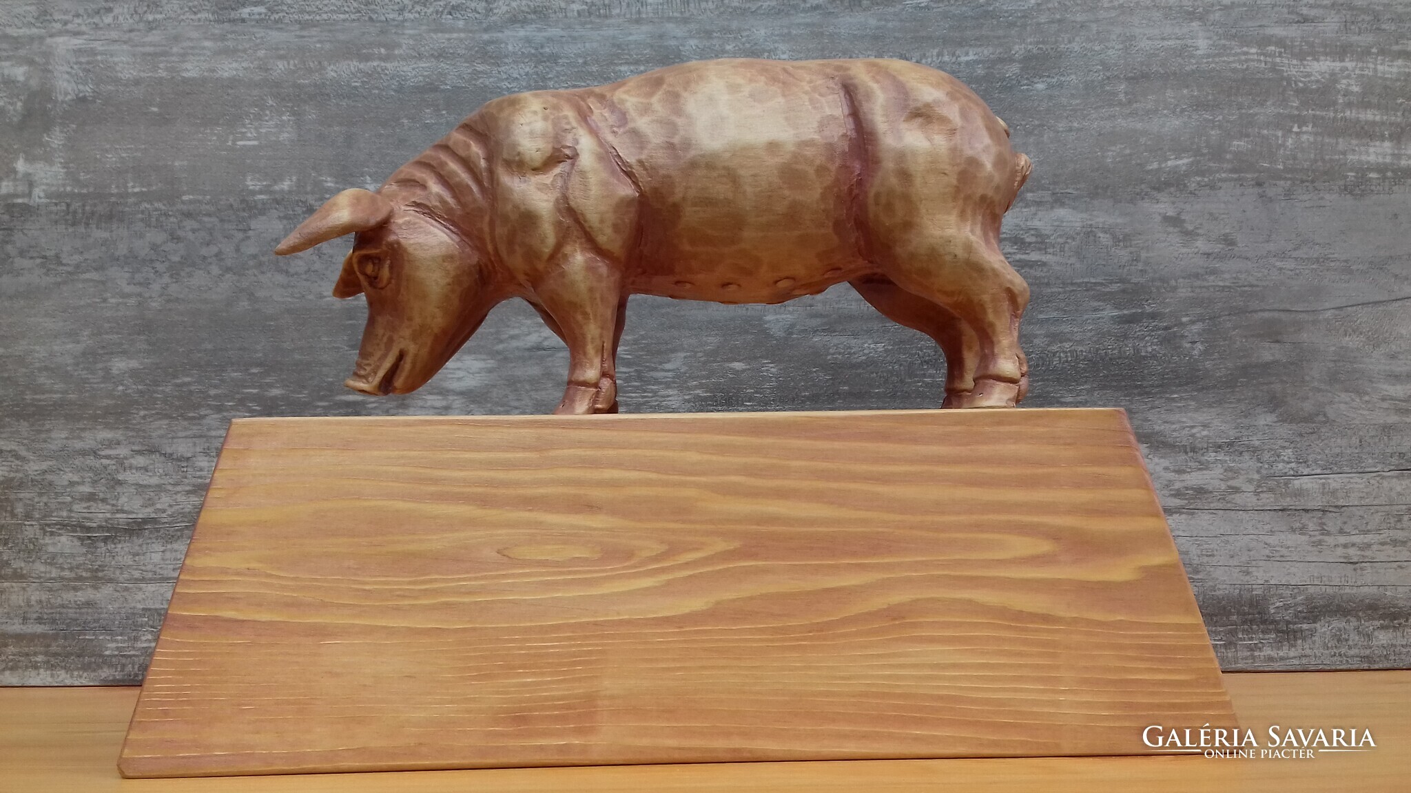 Disznó fadisznó állatszobor faajándékok háziállatok cégesajándék ...