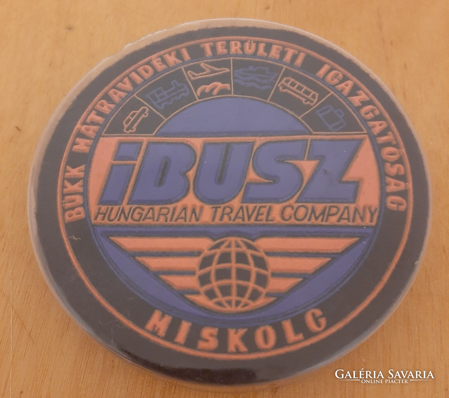 IBUSZ Miskolc Bükk Mátravidéki Területi Igazgatóság felirat filc-gumi ...