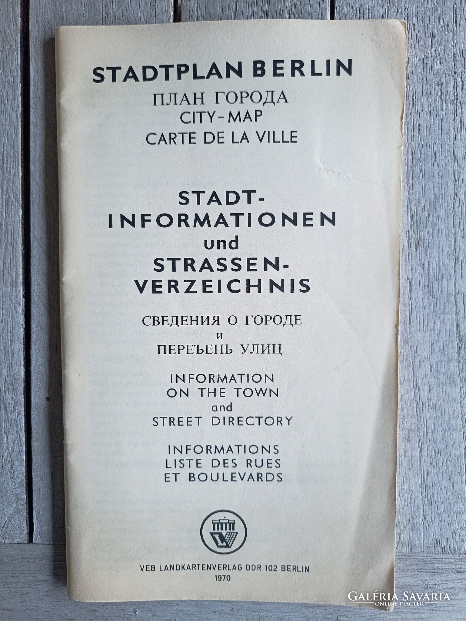 Stadtplan Berlin - német,orosz, angol, francia nyelven /City-Map /Carte ...