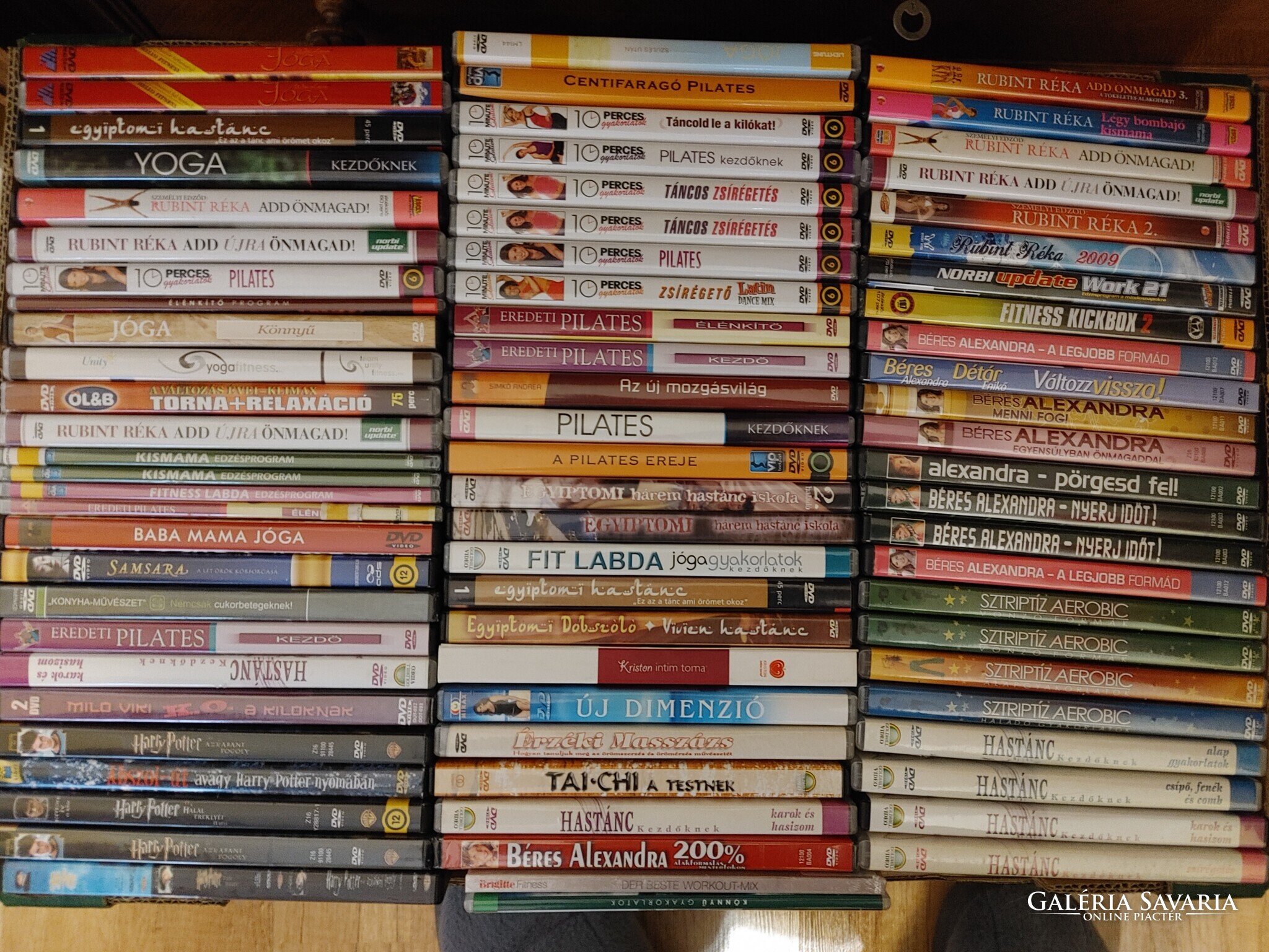 Jóga Aerobic hastánc pilates dvd filmek sztriptíz dvdk 1800Ft/db ...