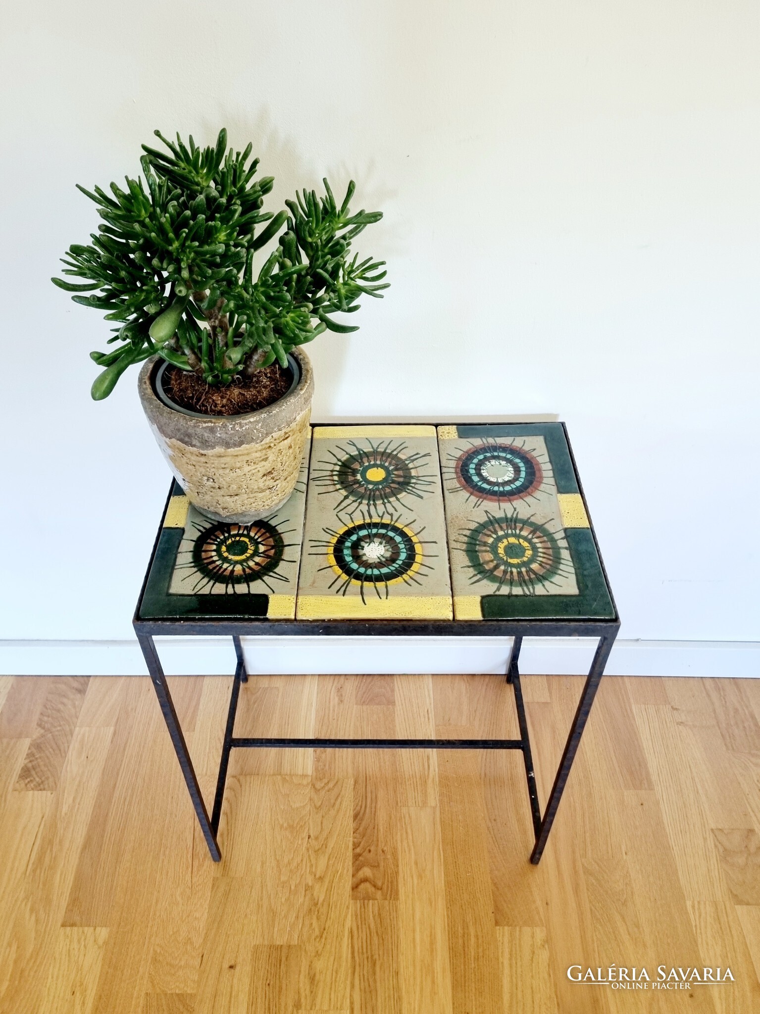Vintage Mosonyi Mária csempe asztalka - Bútor | Galéria Savaria online ...