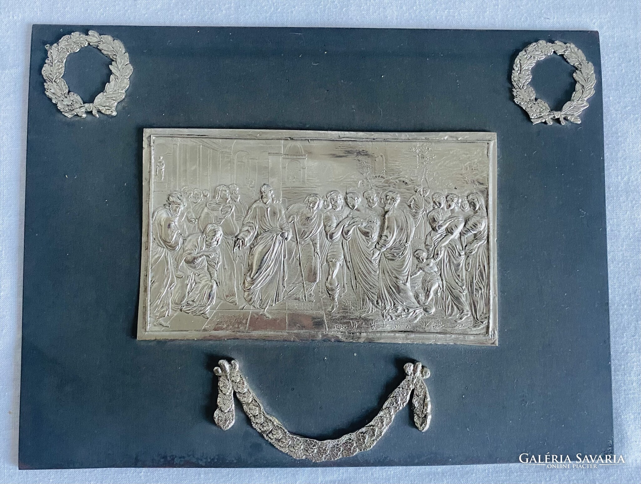 Eladó! – Ritka, eredeti 1821-es egyházi dombormű vaslemezre fogatva ...