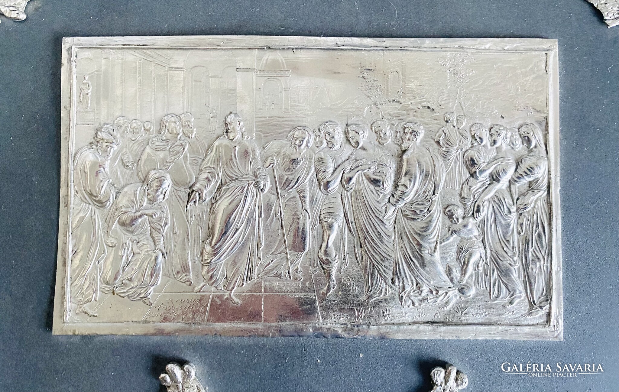 Eladó! – Ritka, eredeti 1821-es egyházi dombormű vaslemezre fogatva ...