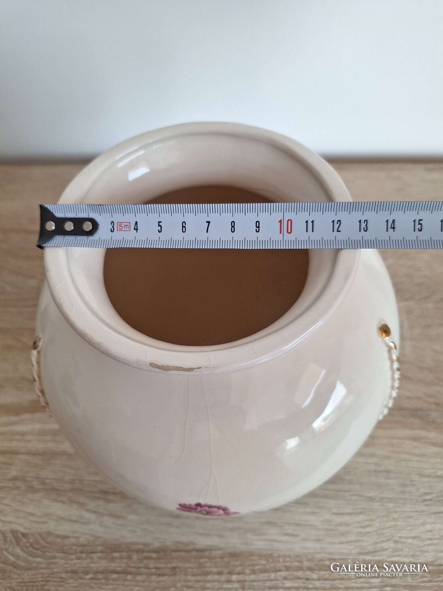 Virágos kerámia váza - Kerámia | Galéria Savaria online piactér ...