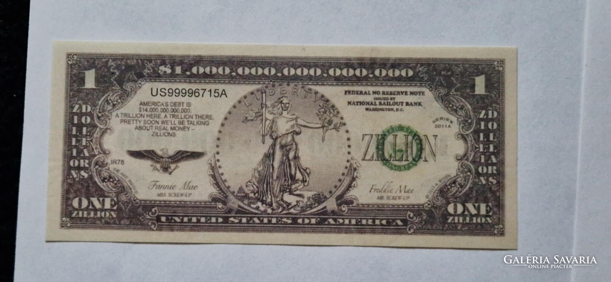 1 zillion papír, fantázia $. Csak 700 ft / db !! - Numizmatika, Pénz ...