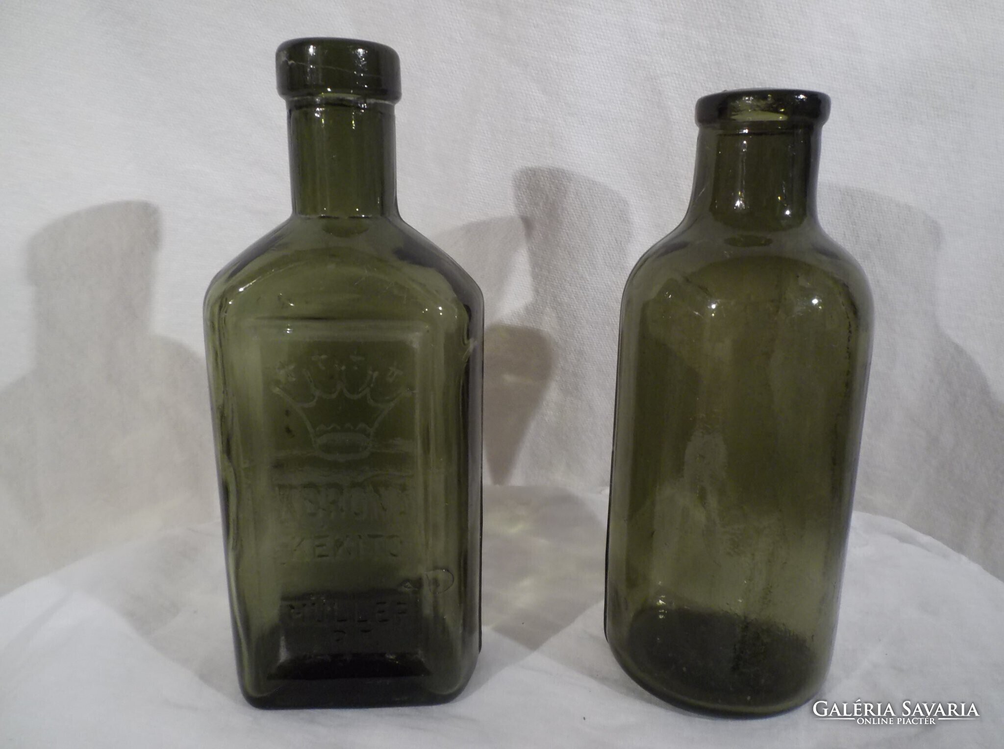 PALCK - 3 db - ALKUKÉPES - RÉGI - KÉKÍTŐS - 1 DOMBORNYOMOTT - ÜVEG ...