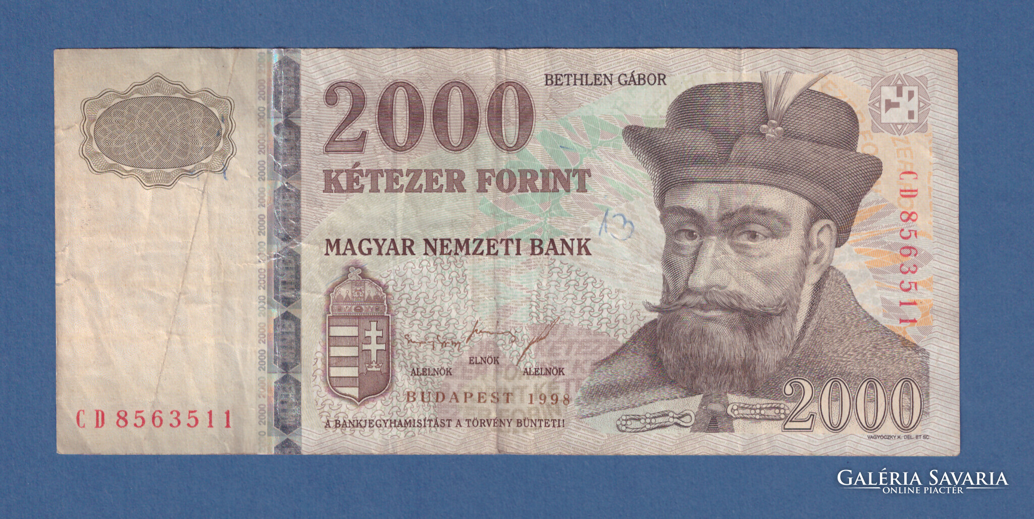 2000 Forint 1998 CD Legritkább! F - Numizmatika, Pénz, Érme | Galéria Savaria online piactér ...
