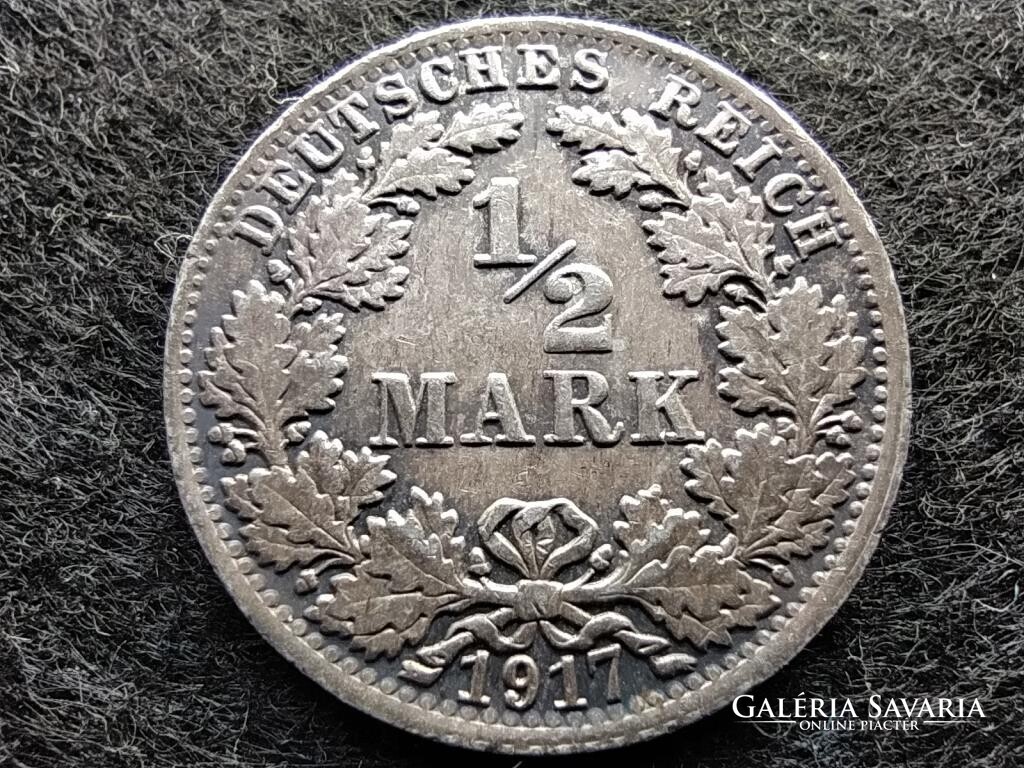 Németország Második Birodalom II. Vilmos (1888-1918) .900 ezüst 1/2 ...