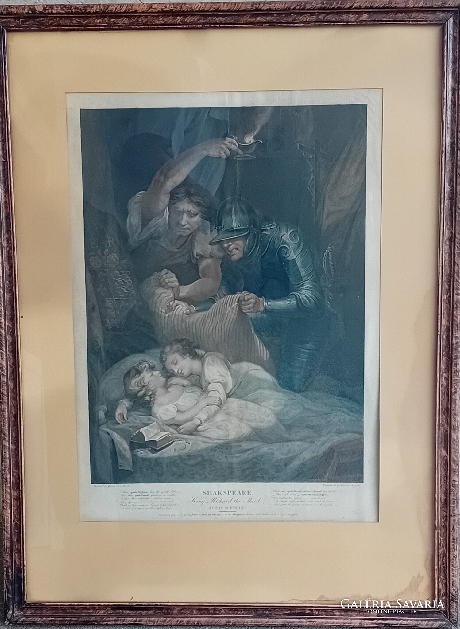 Robert Thew metszet : Shakespeare : III Richard drámájának szinházi ...