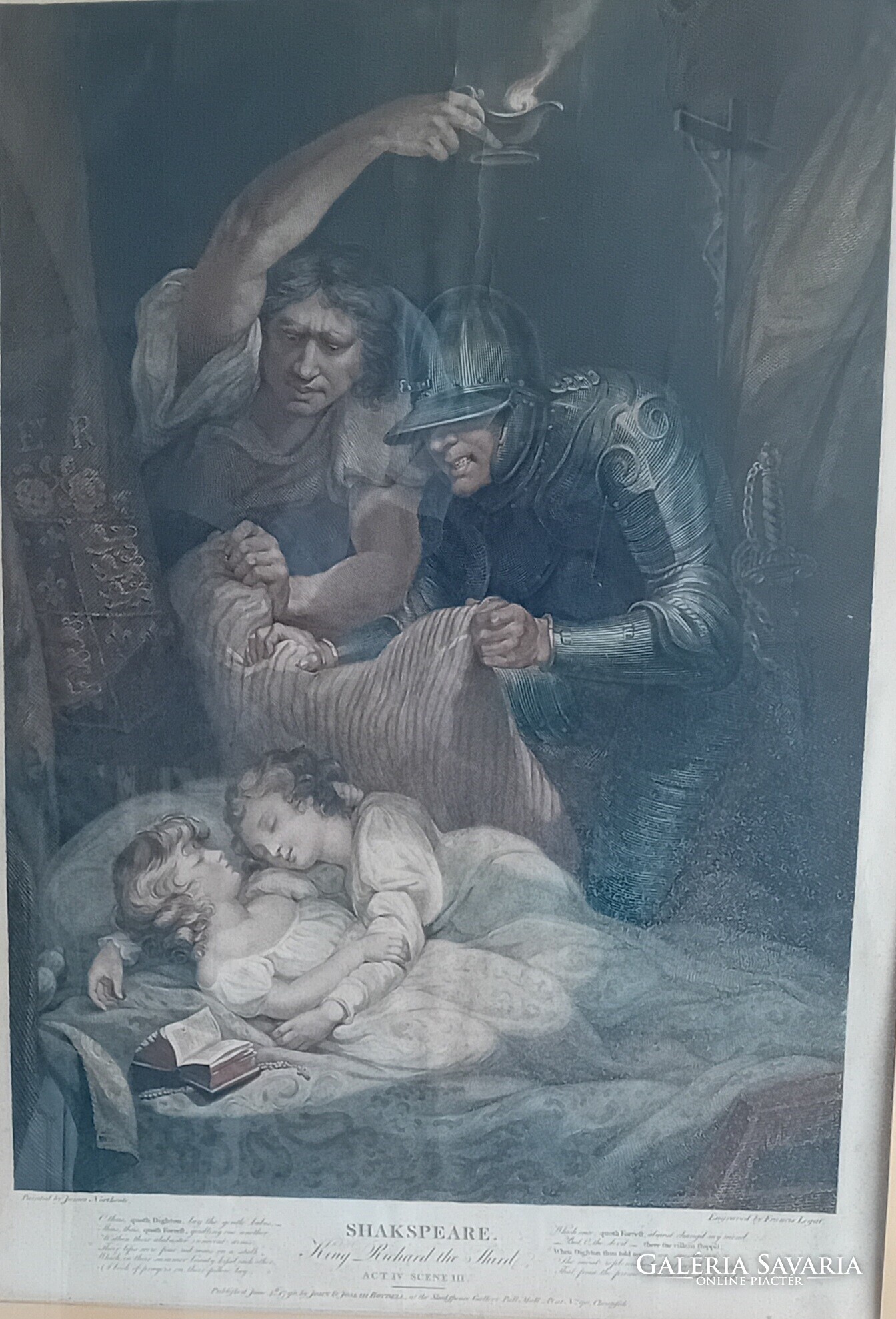 Robert Thew metszet : Shakespeare : III Richard drámájának szinházi ...