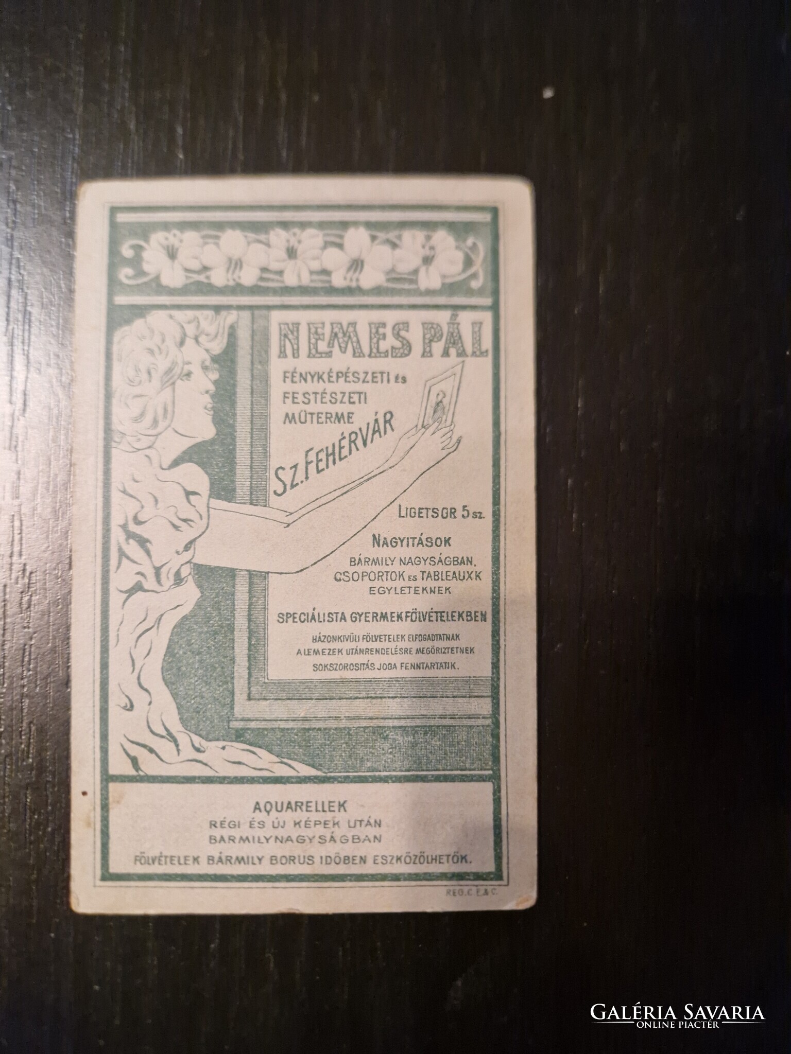 1900 körül, Székesfehérvár, kabinetfotó, gyerekek, Nemes Pál műterme ...