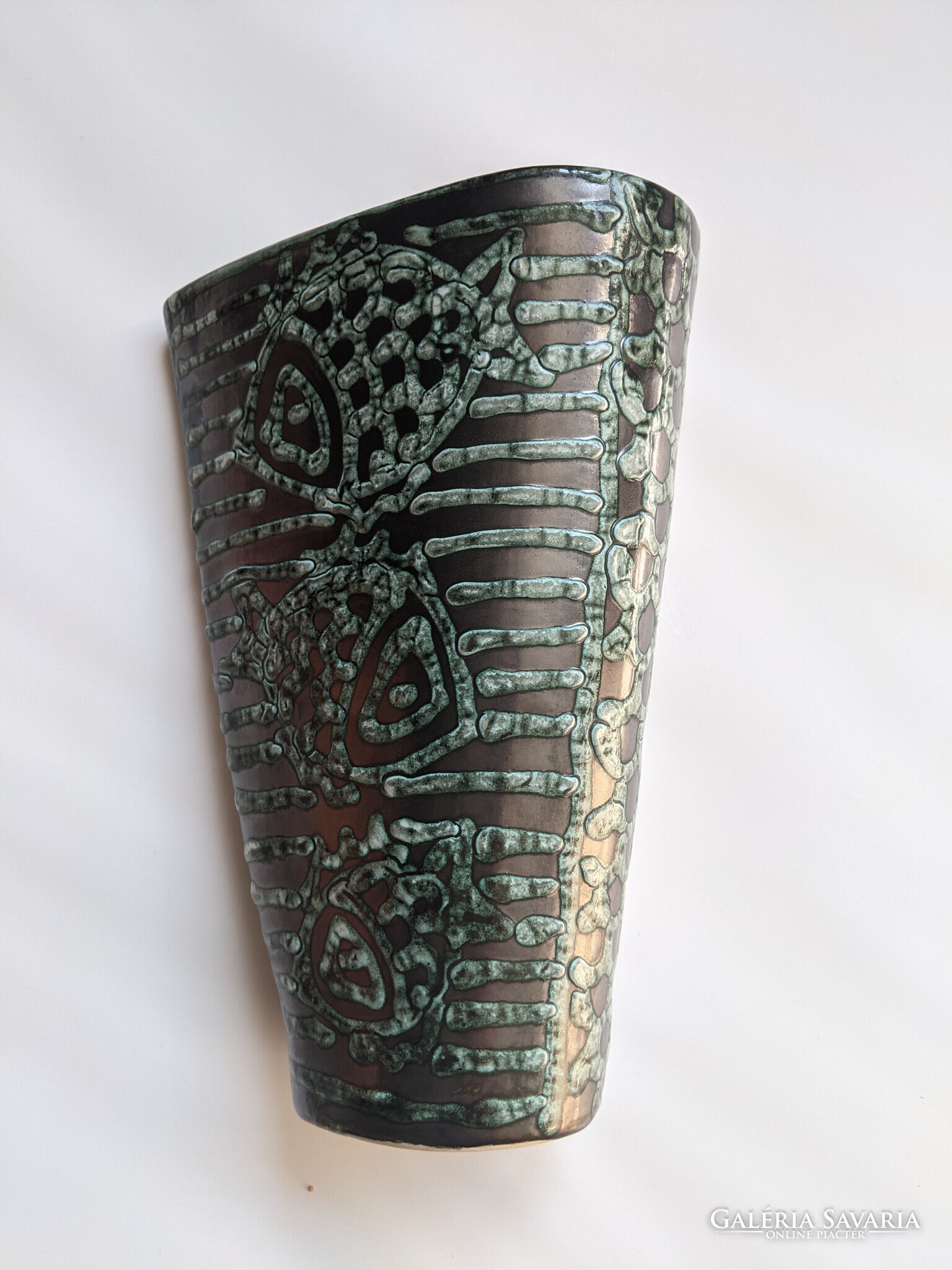 Gorka Géza - Halas váza - Kerámia | Galéria Savaria online piactér ...