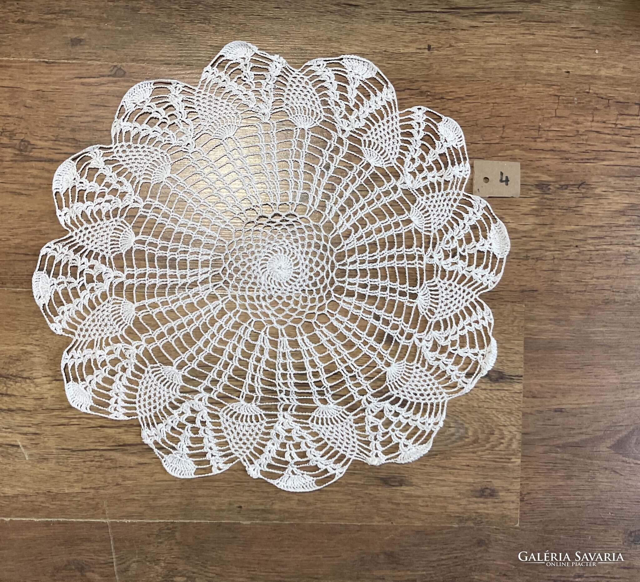 Régi, horgolt csipke terítő, kézi munka Vintage - Szőnyeg, Textil ...