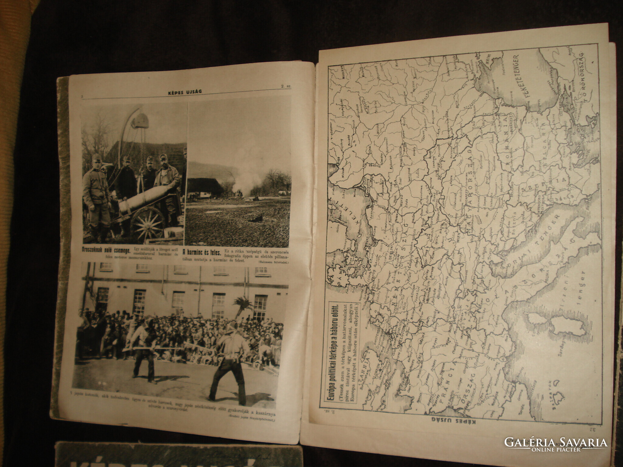 Képes Ujság 1915. 1. számtól 9.-ig háborús képek, front, militária ...