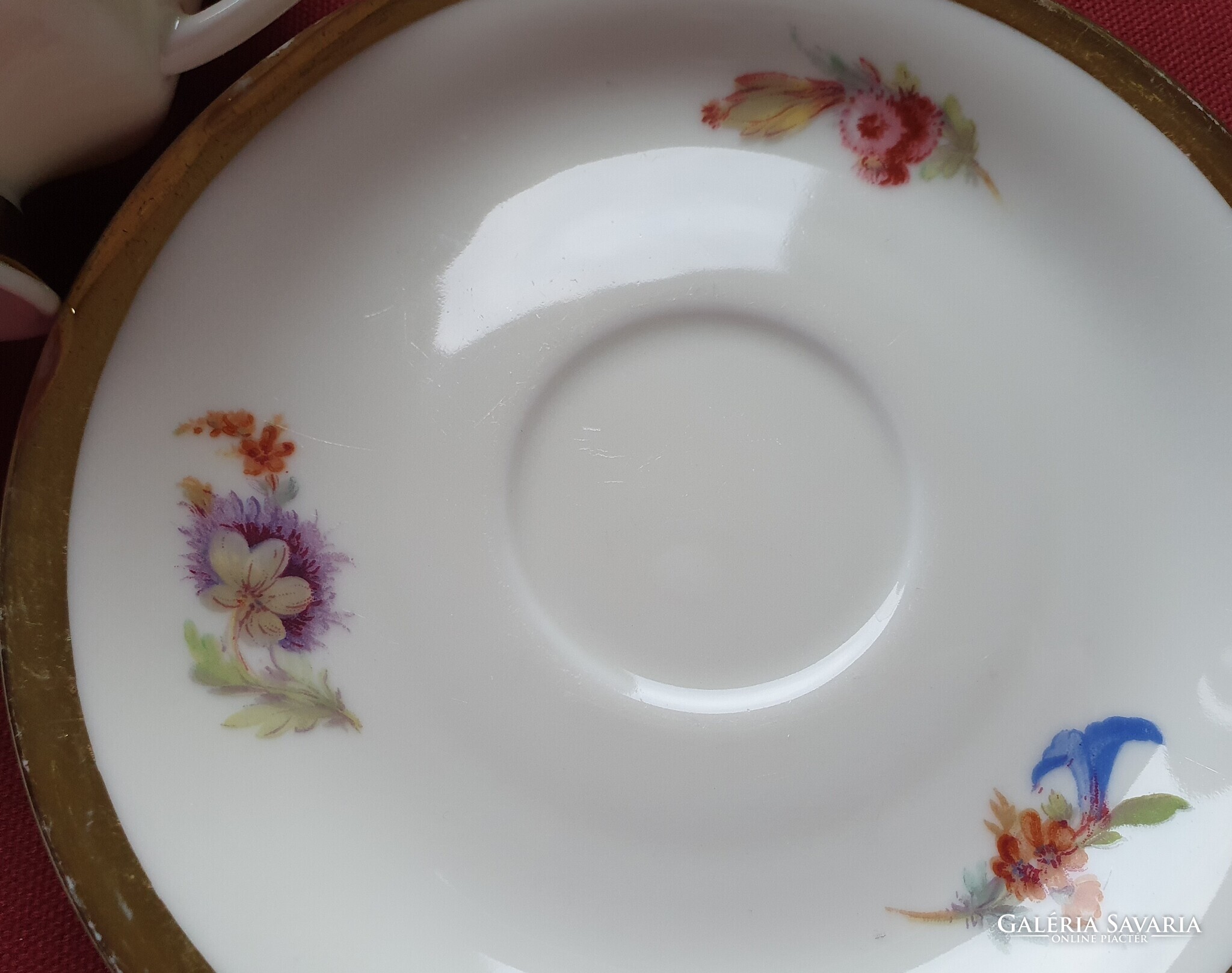 Johann Seltmann Vohenstrauss Bavaria német porcelán kávés csésze és ...