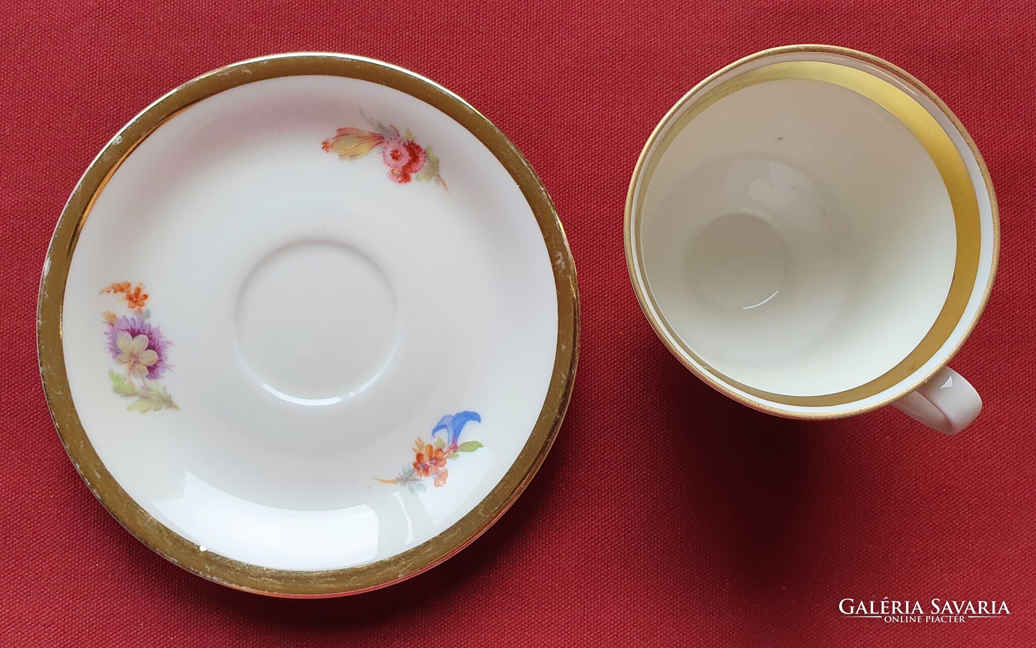 Johann Seltmann Vohenstrauss Bavaria német porcelán kávés csésze és ...