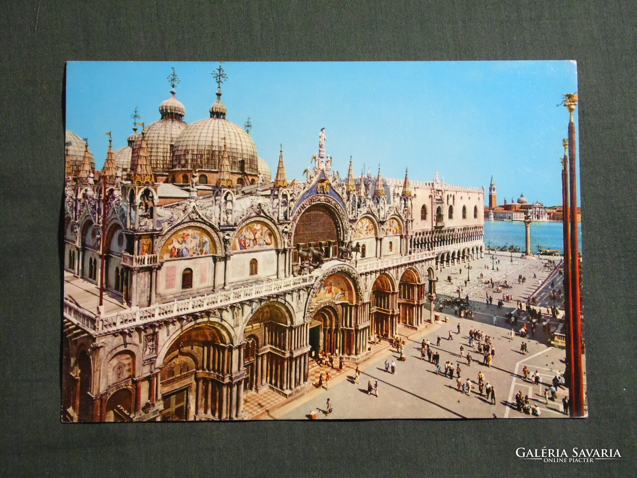 Képeslap,Olaszország,Venezia,Velence,Piazza San Marco,Szent Márk tér ...