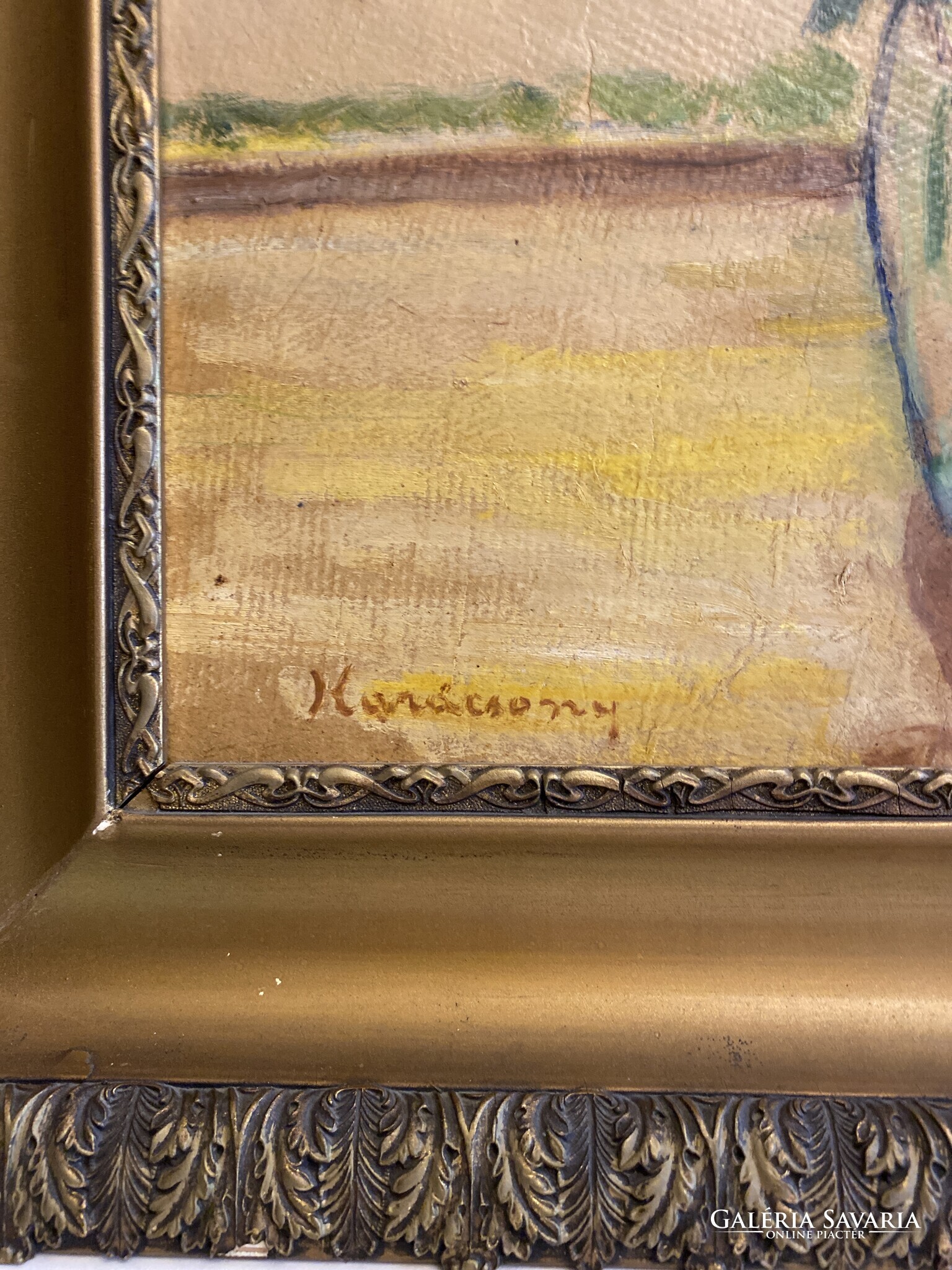 Karácsony Emmy ( 1896 - 1980 ) - Napraforgós csendélet . - Festmény ...