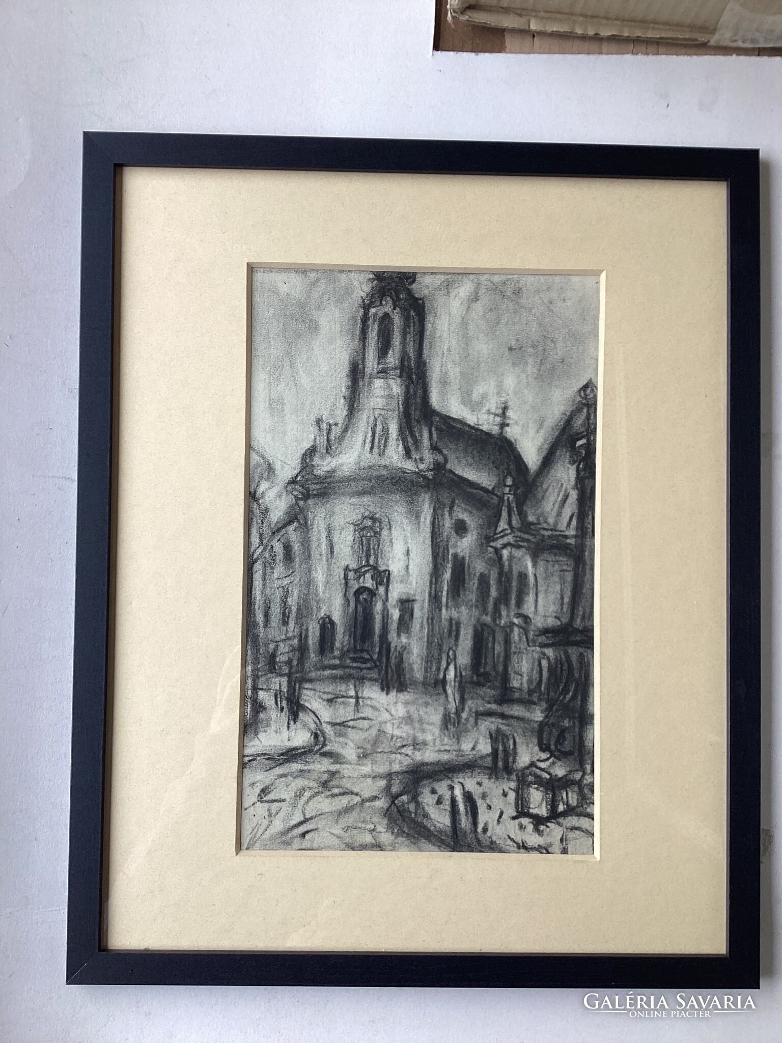 Gráber Margit ( 1895 - 1993 ) , Városka 1968 .Reprodukált grafikája ...