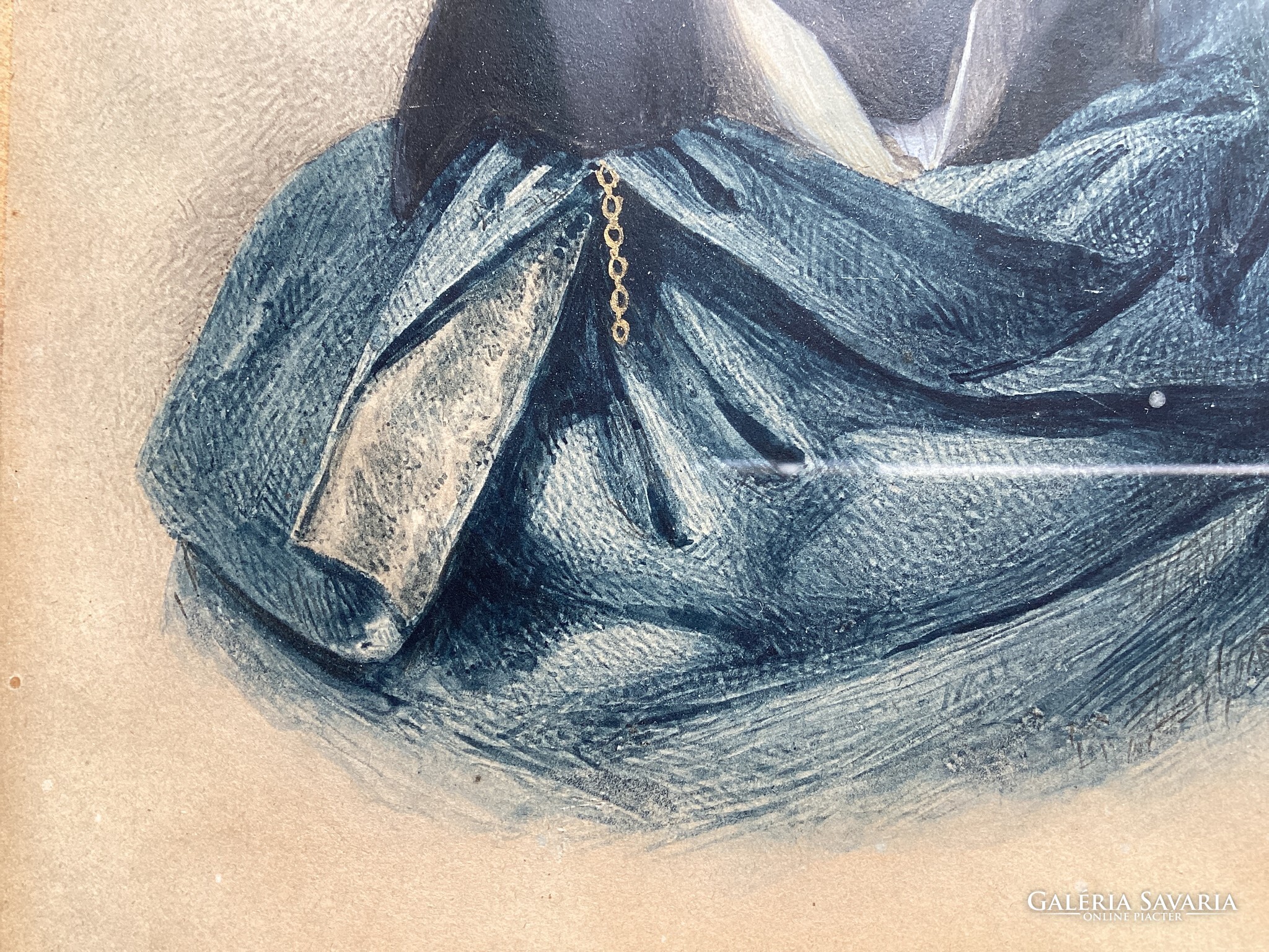 Barabás Miklós ( 1810 - 1898 ) . - Fiatal férfi portréja . - Festmény ...