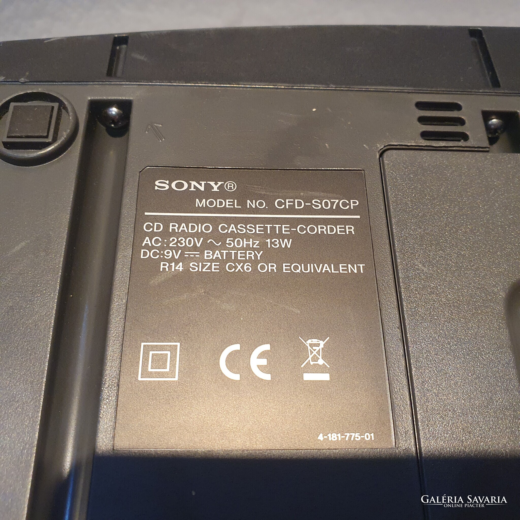 Retro Sony CFD-S07CP rádiósmagnó kazetta boombox sétálómagnó hi-fi 1 ...