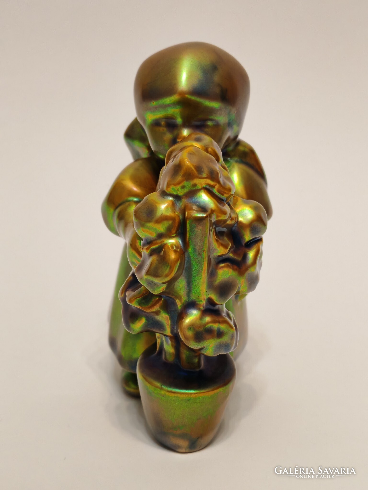 Extrém ritka Zsolnay Annuska, korai, hibátlan darab! - Porcelán ...