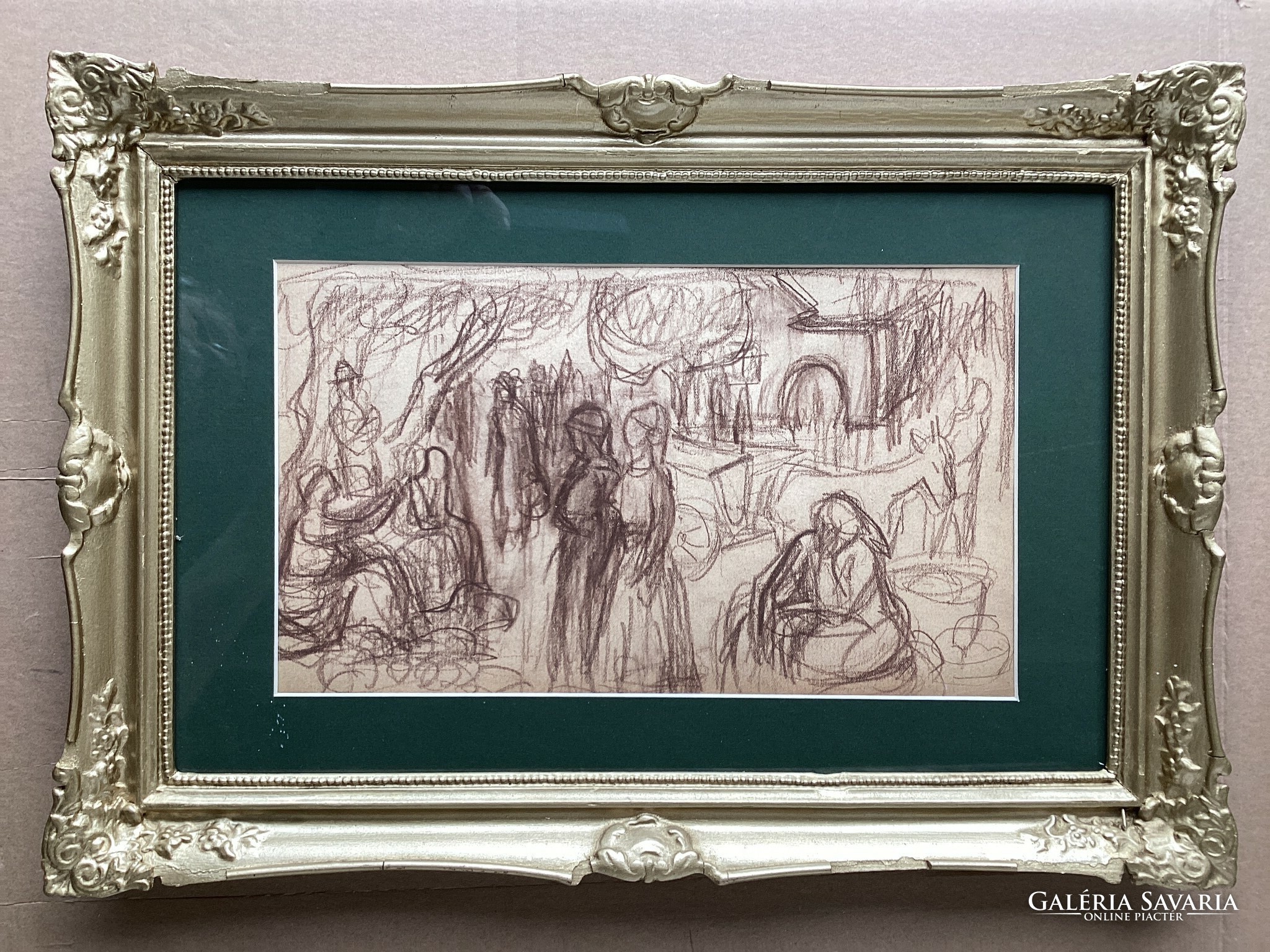 Gráber Margit ( 1895 - 1993 ) . Vásárban . - Kép, grafika | Galéria ...