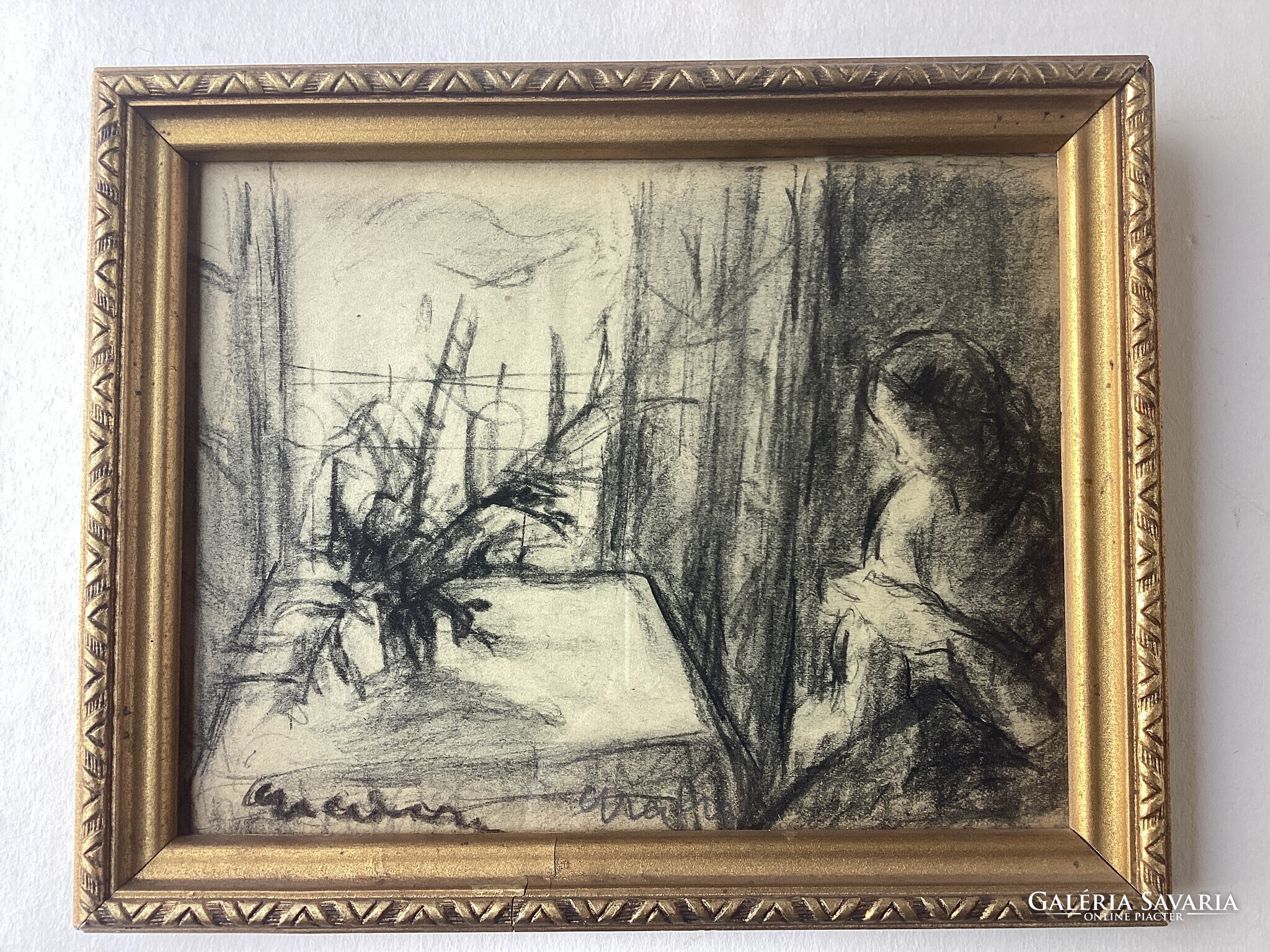 Gráber Margit ( 1895 - 1993 ) , Ablak előtt . - Kép, grafika | Galéria ...