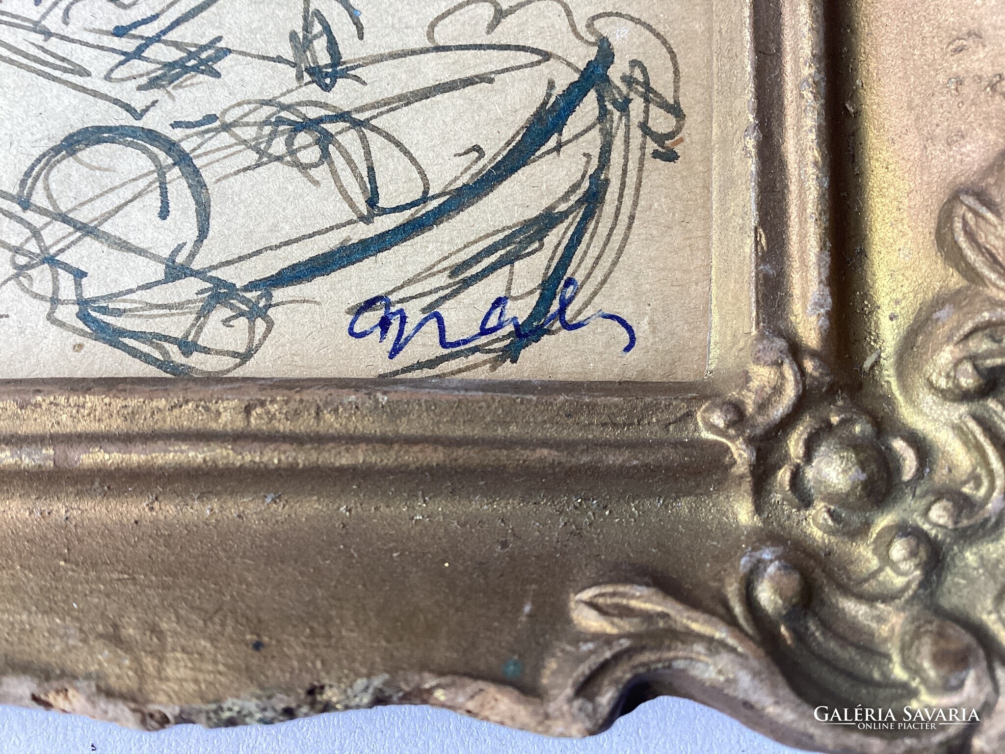 Gráber Margit ( 1895 - 1993 ) , Asztalnál . - Kép, grafika | Galéria ...