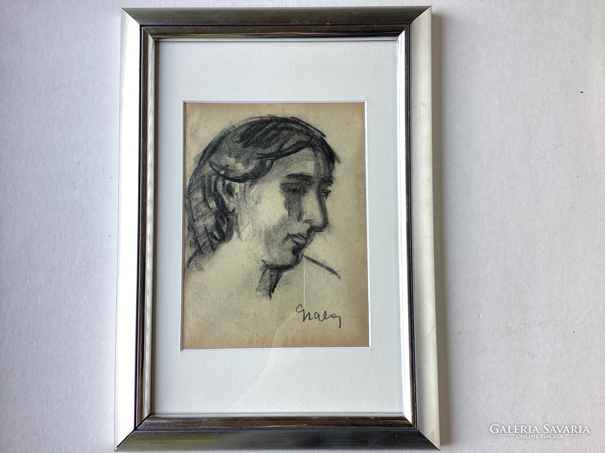 Gráber Margit ( 1895 - 1993 ) - Női portré . - Kép, grafika | Galéria ...