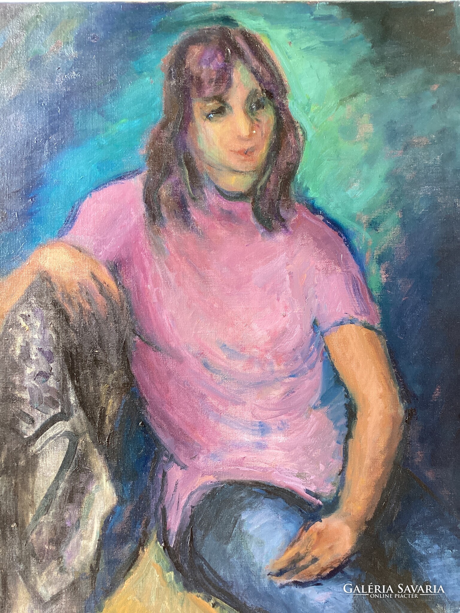 Gráber Margit ( 1895 - 1993 ) . Nóra 1982 , Kerete nincs . - Festmény ...