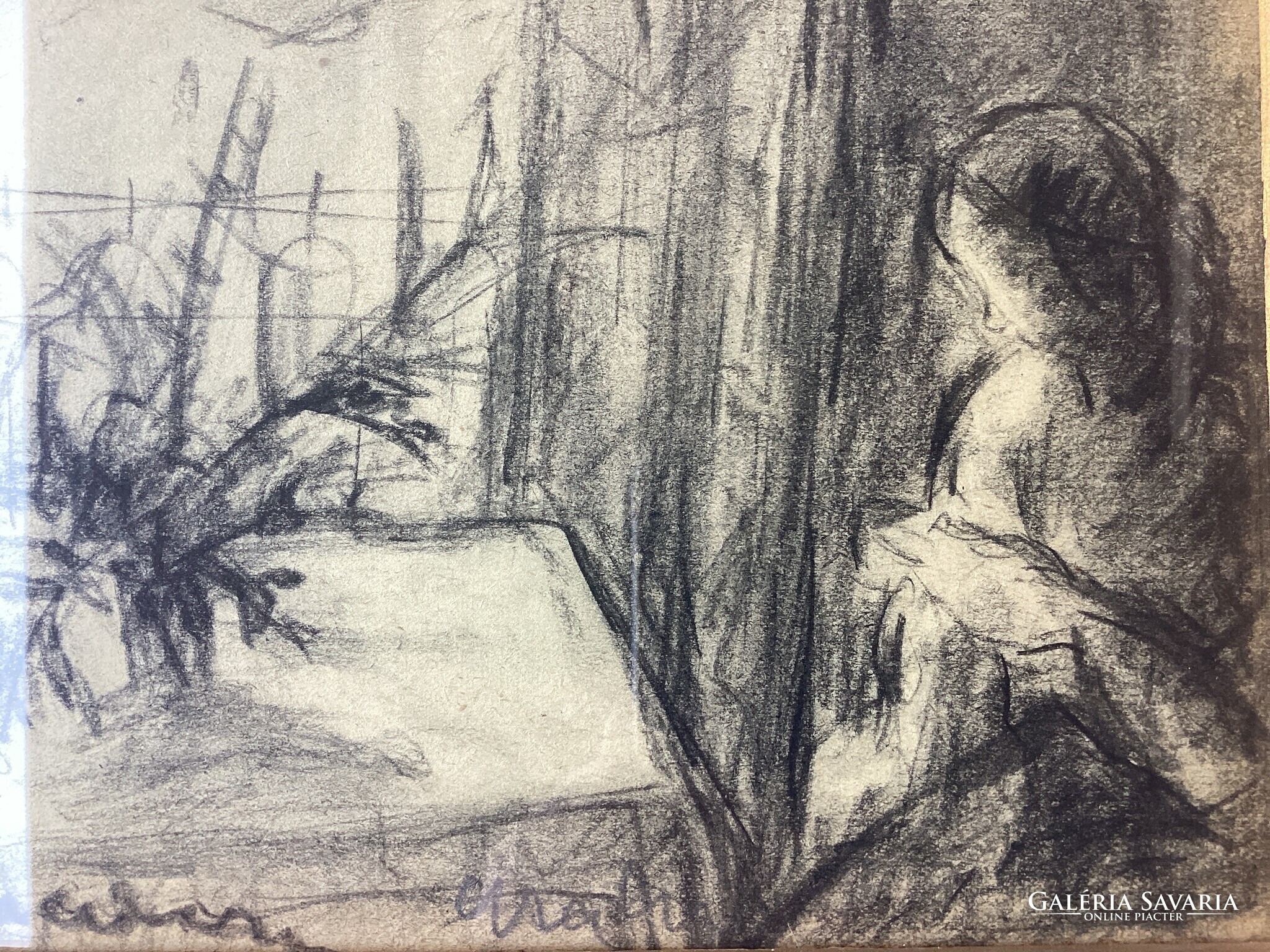 Gráber Margit ( 1895 - 1993 ) , Ablak előtt . - Kép, grafika | Galéria ...